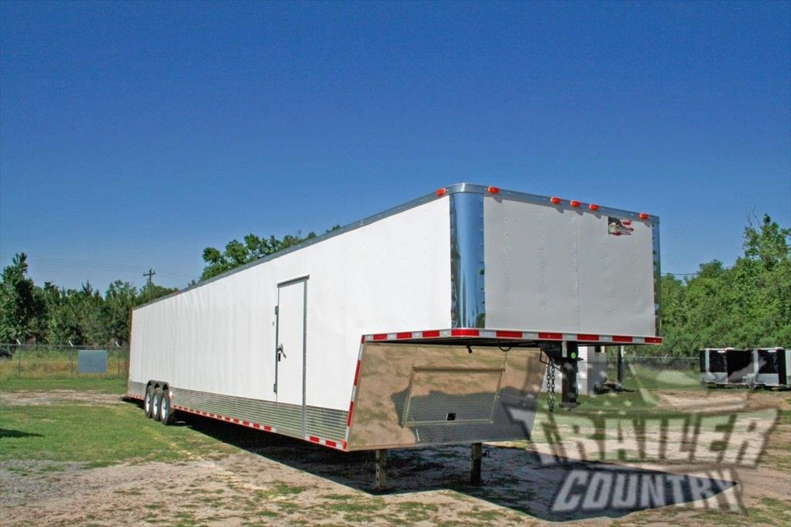 New Brand New Model 8.5 x 44 + 8' RISER Triple Axle, Enclosed Gooseneck ...