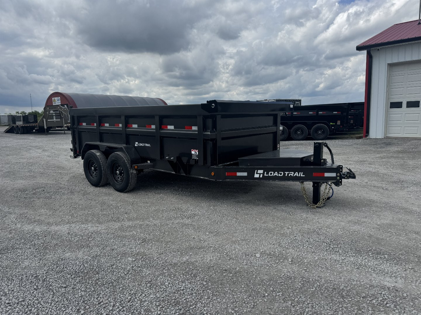 New 2025 Load Trail 83"x14' 3' Side Scissor Lift Dump Trailer