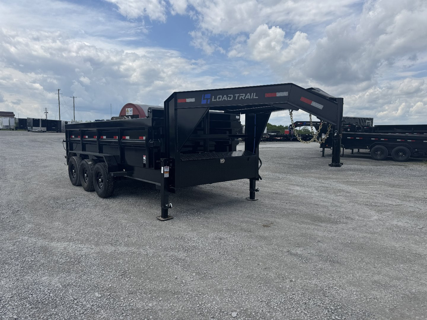 New 2025 LOAD TRAIL 83"x16' 21,000# 3' Side Telescopic Lift Dump Trailer