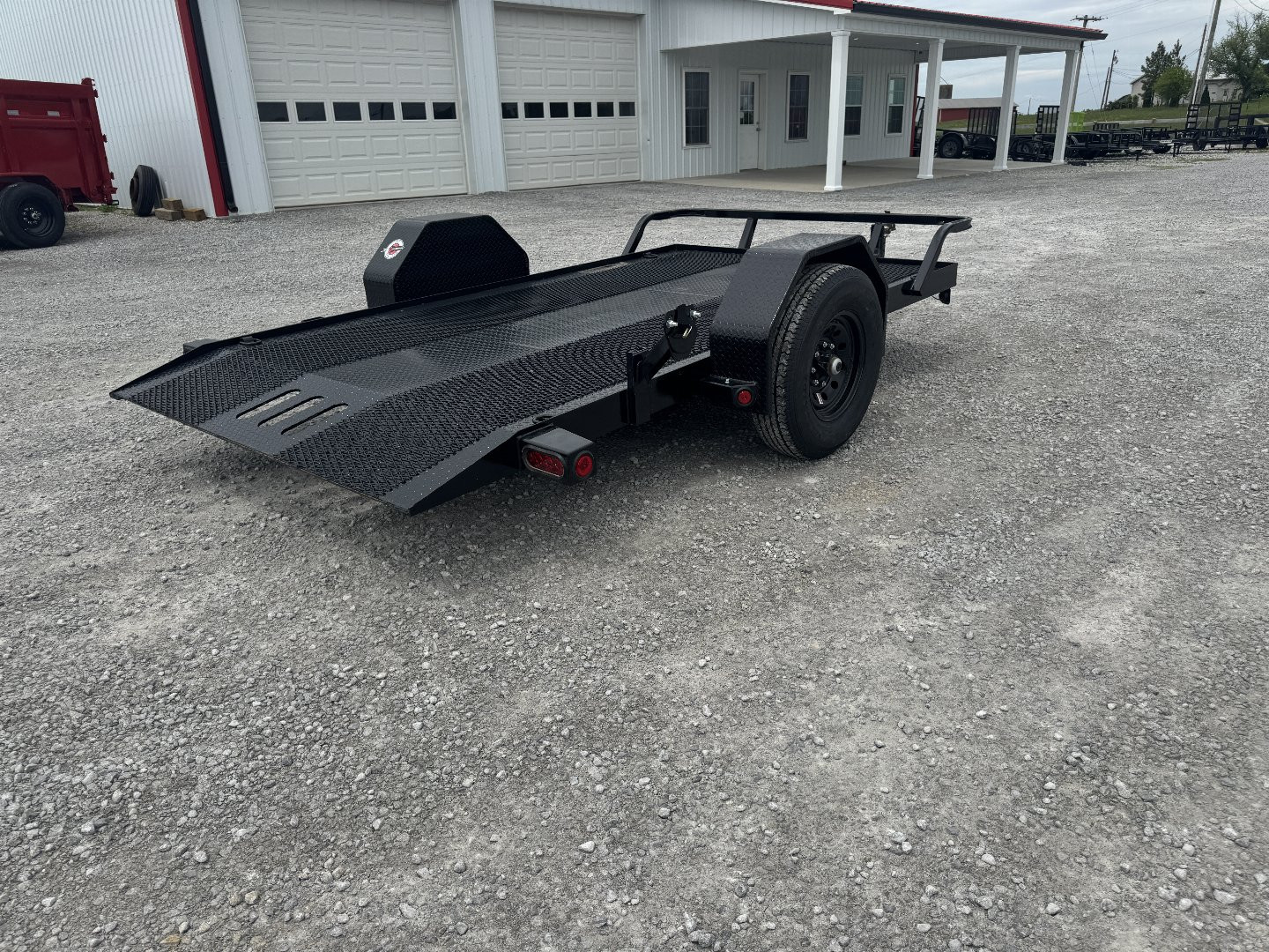 New 2025 Load Trail 77"x12' Single Axle Scissor Lift Hauler