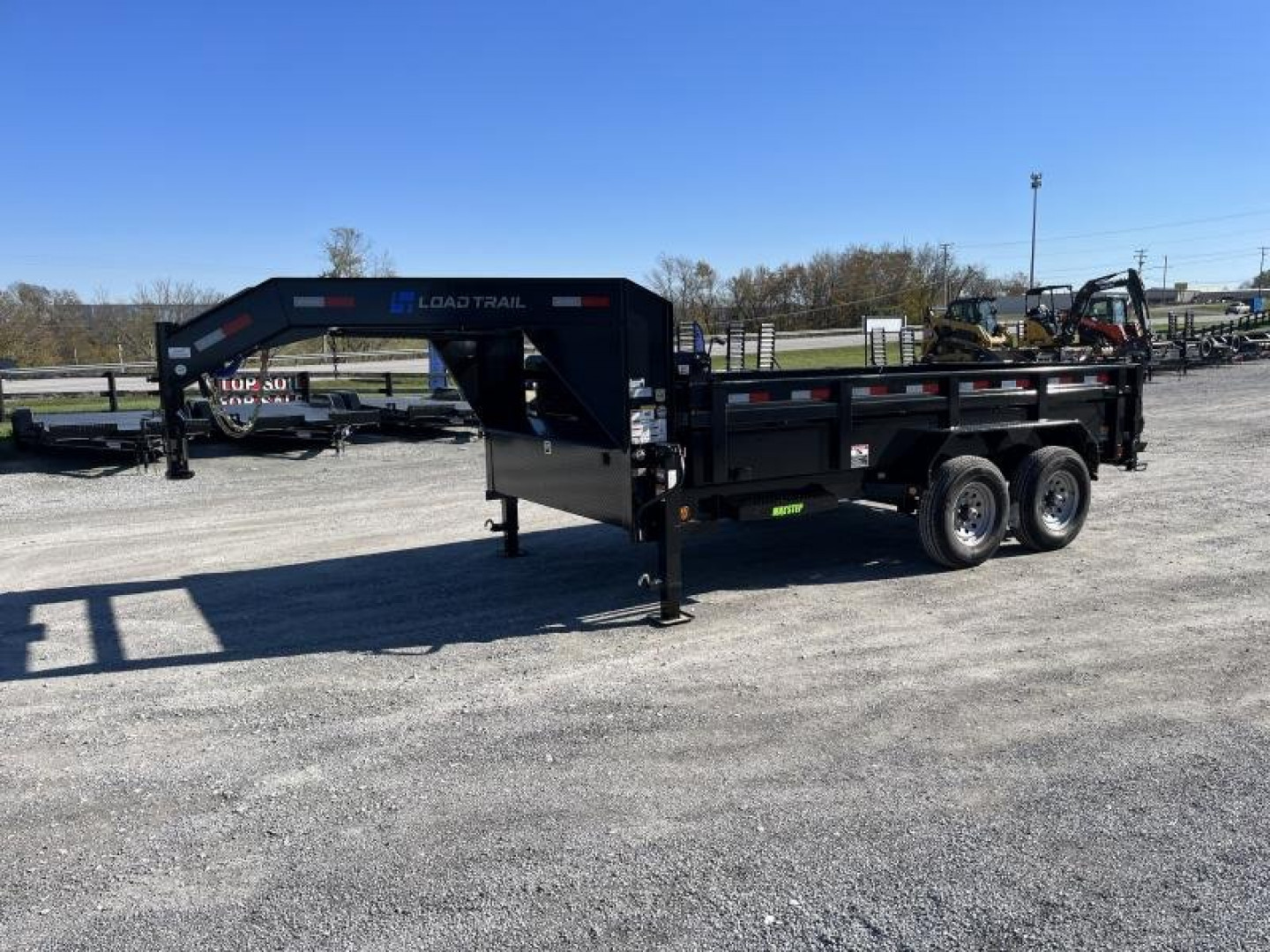New 2025 Load Trail 83"x14' 14,000# Gooseneck Scissor Lift Dump Trailer
