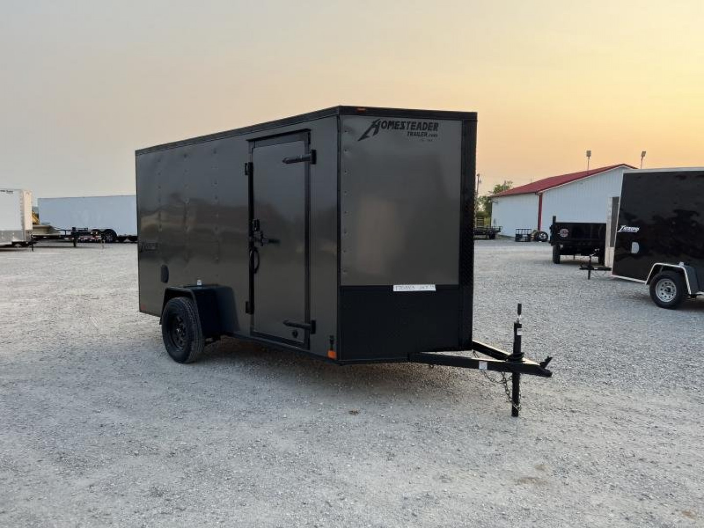 New 2025 Homesteader Trailer 6x12ft V-Nose Blackout Trim Cargo ...