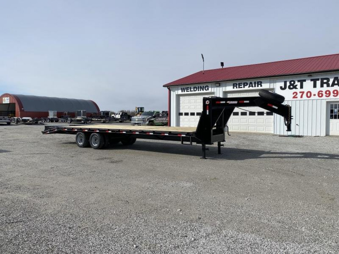 New 2024 Blazer 102"x30' 25'+5' Dual Tandem Gooseneck Equipment Trailer ...
