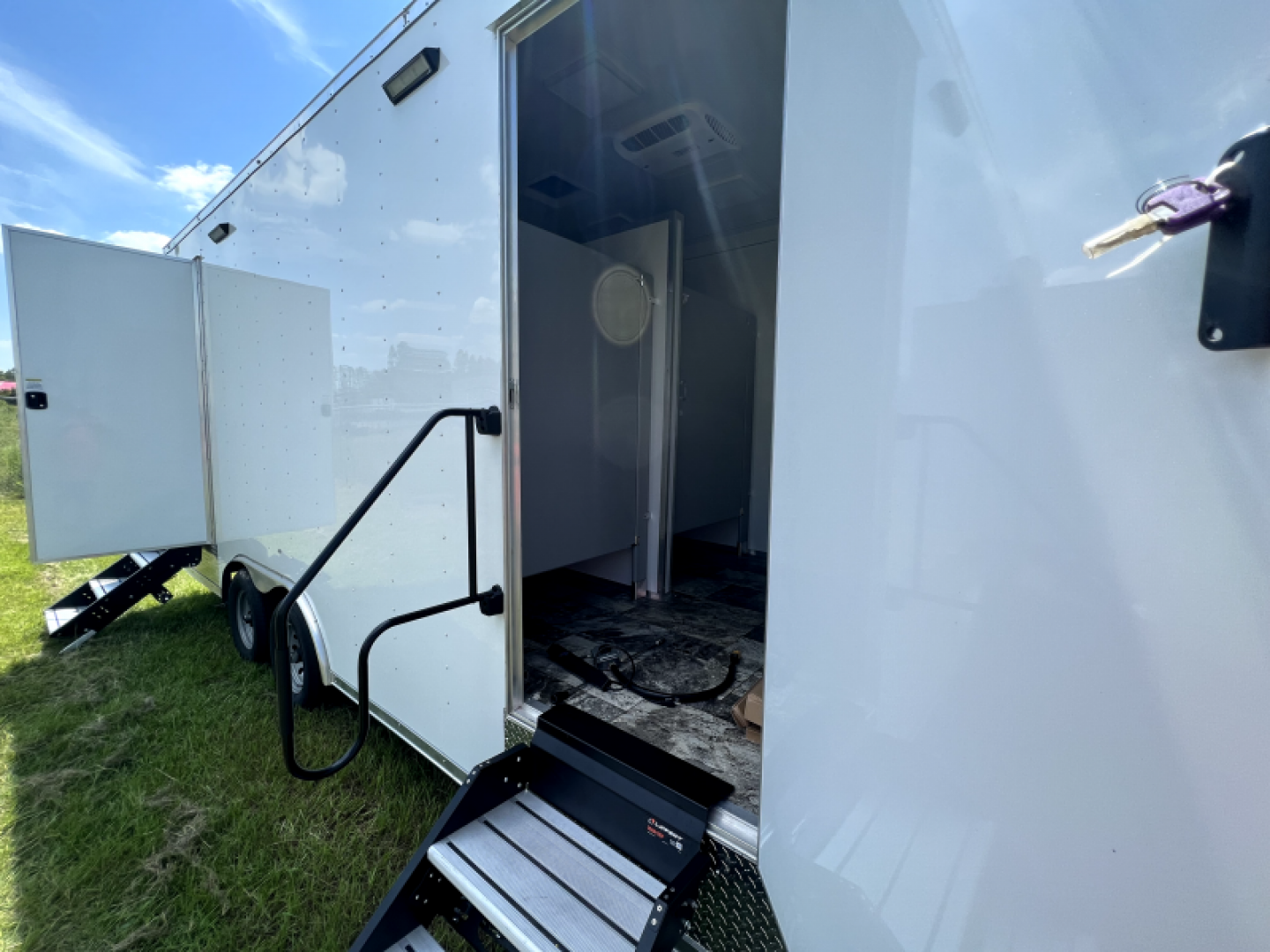 New 2026 Rock Solid Cargo Bathroom Trailer Restroom / Shower Trailer