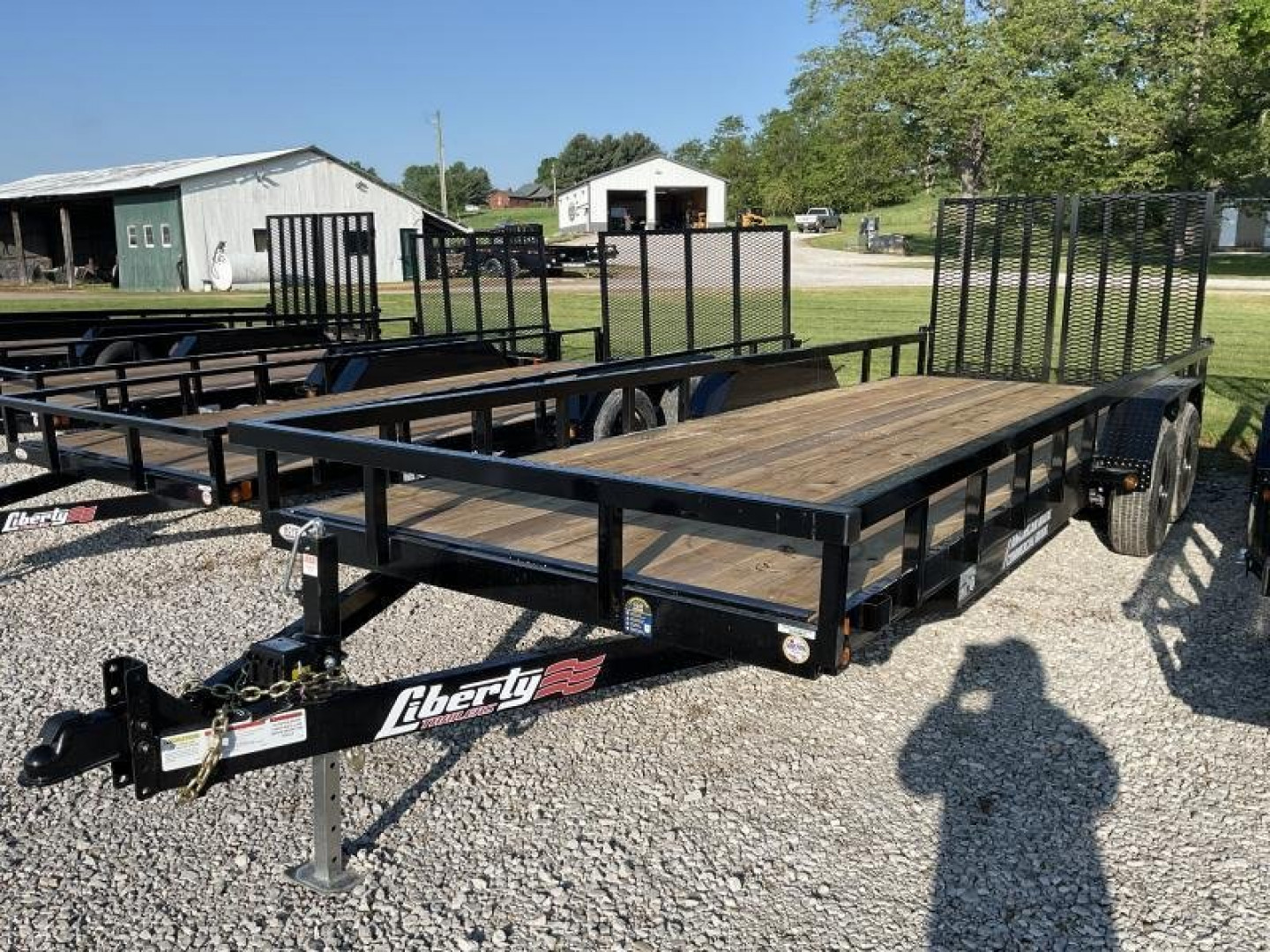 New 2024 Liberty 10K 7'X20'+2' Utility Trailer for sale in Clinton, IN