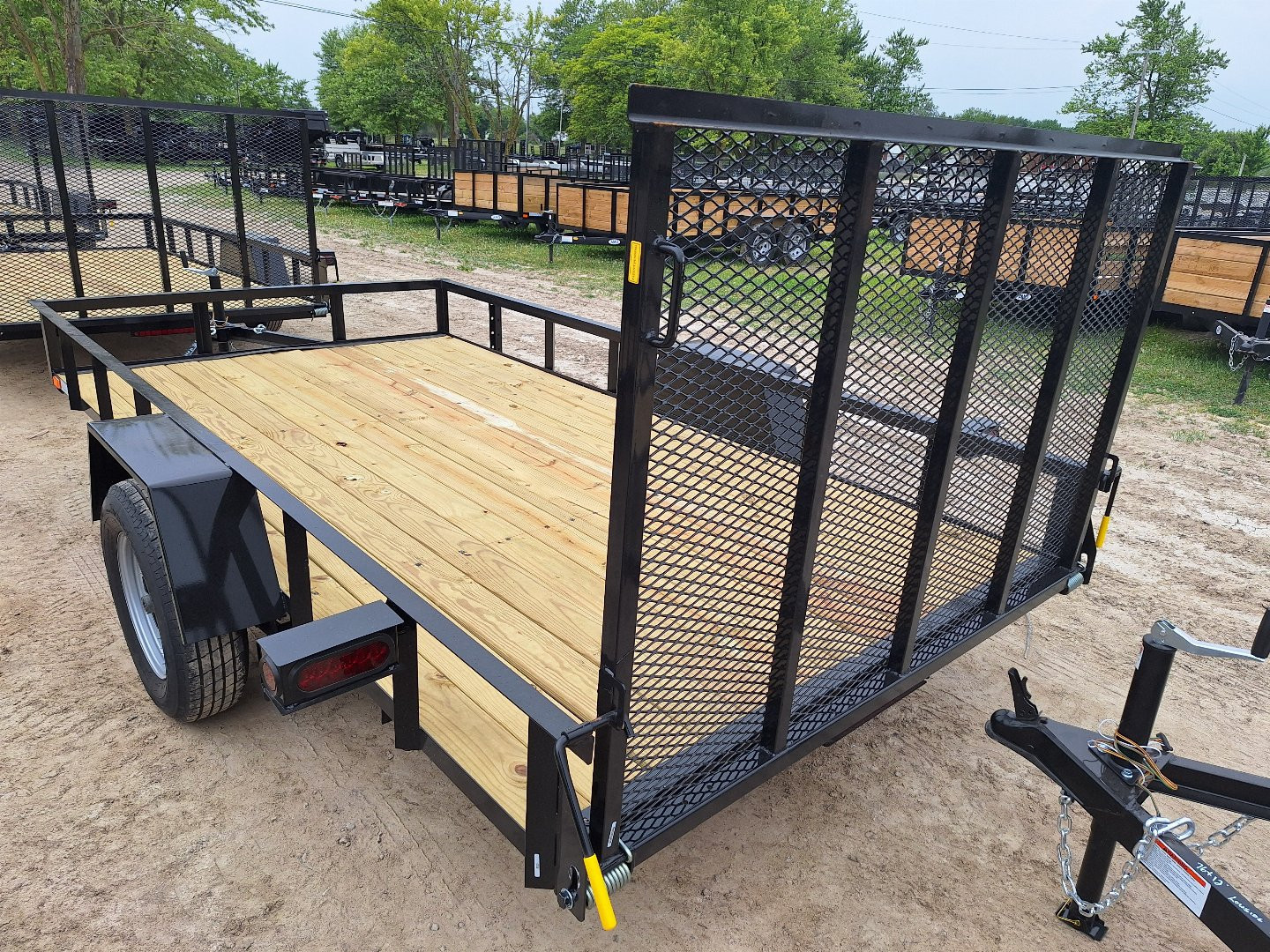 New 2025 AMO 76x12 Lowside Landscape Trailer W/ Led Lights and Spring ...