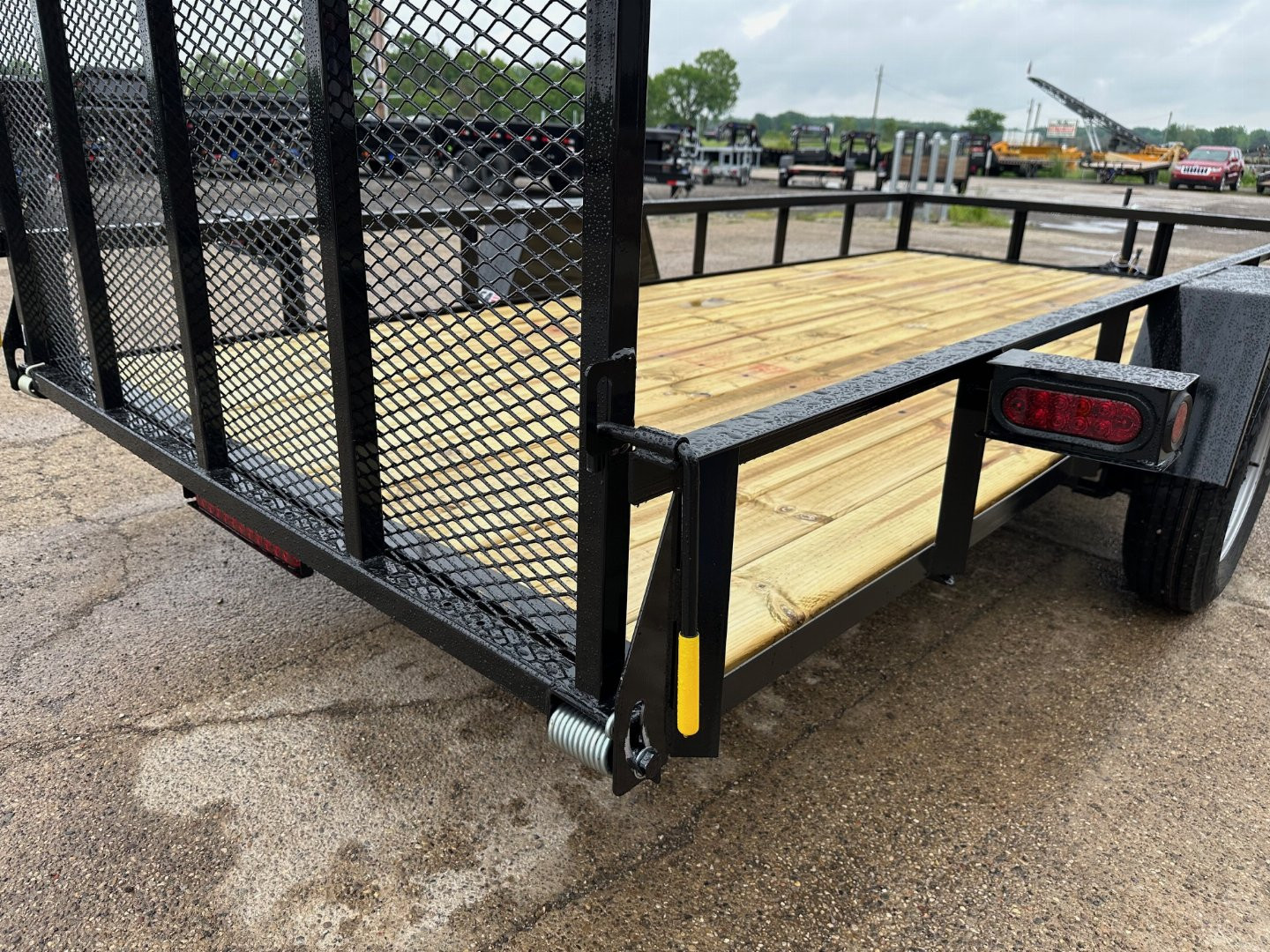 New 2025 AMO 6.4X14 3k LED & Spring Assist Fold Flat Gate Landscape ...