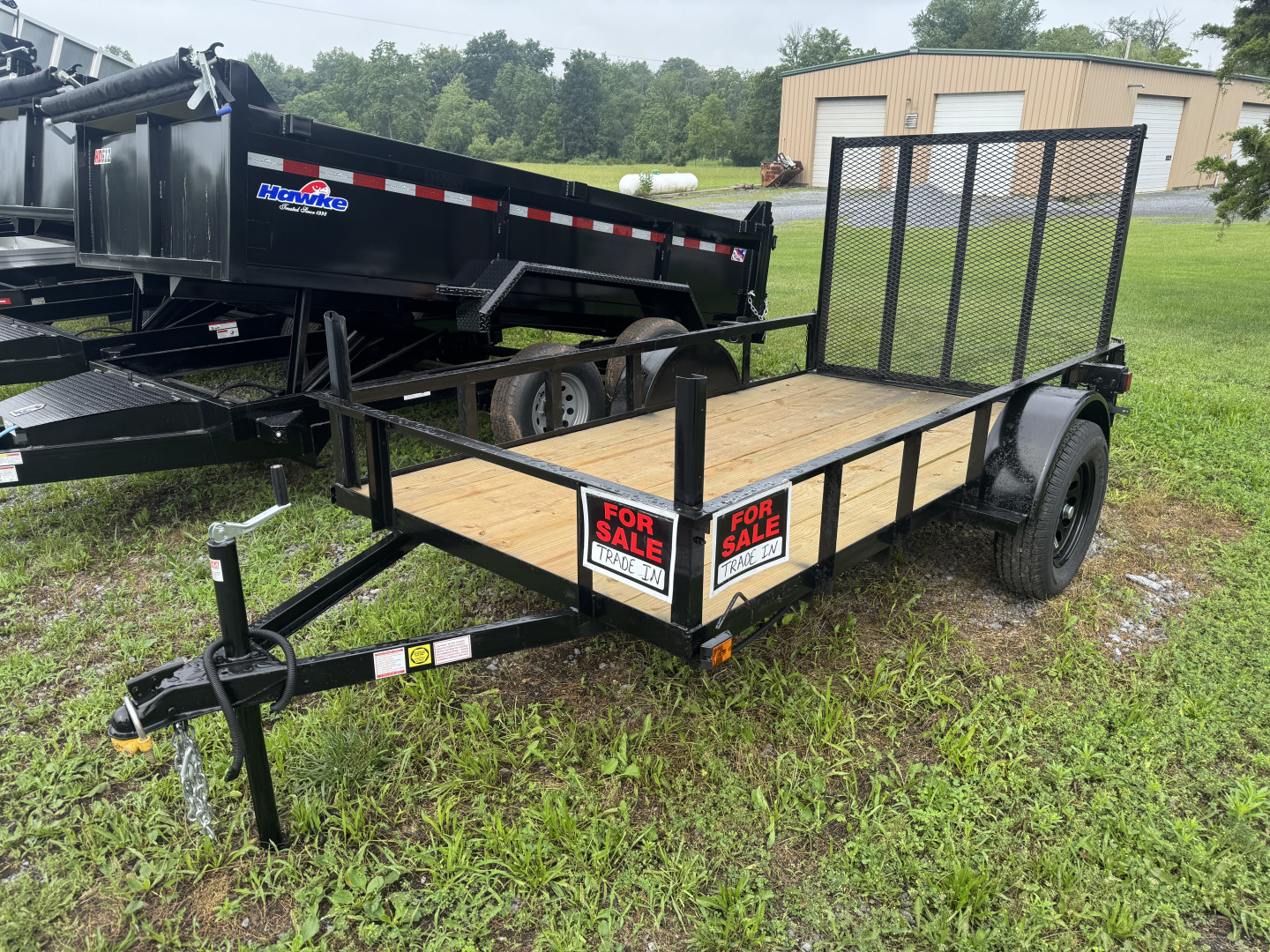 Used 2001 Premier 5103K-LE 5X10 Landscape Trailer 2995LB. GVW