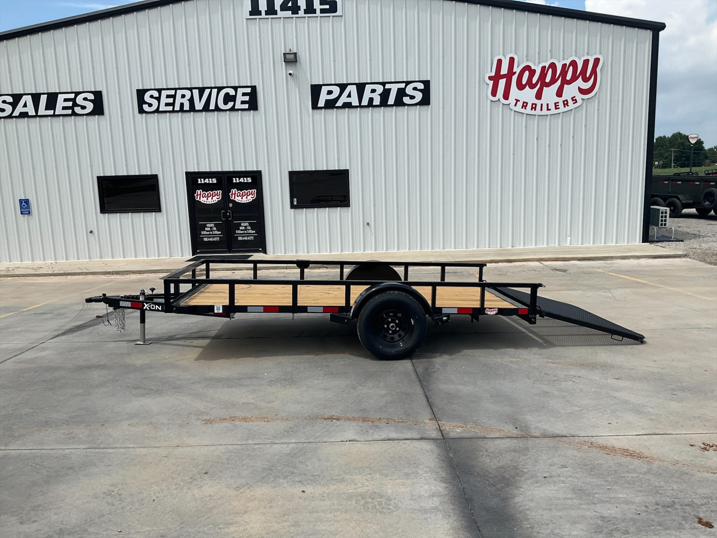 New 2025 X-On 77"x12' Single Axle Utility Trailer - U2