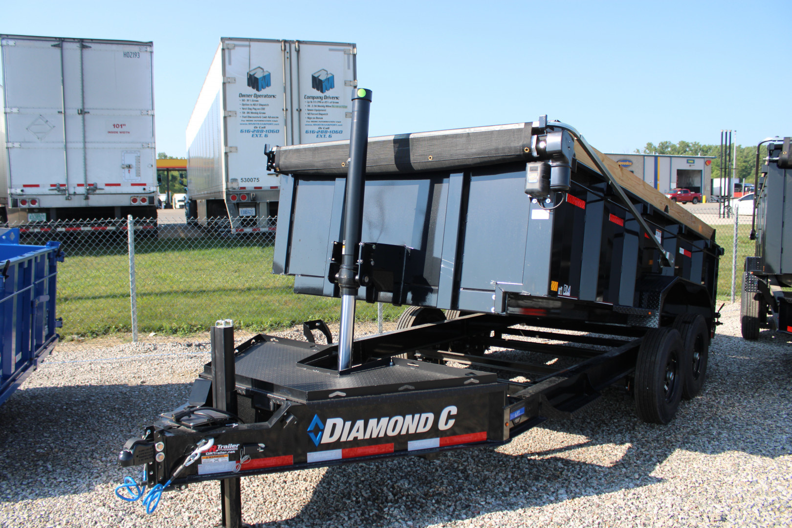 New 2025 Diamond C Trailers 14' 14K GVWR DUMP TRAILER 48762 Dump Trailer **CLEARANCE**