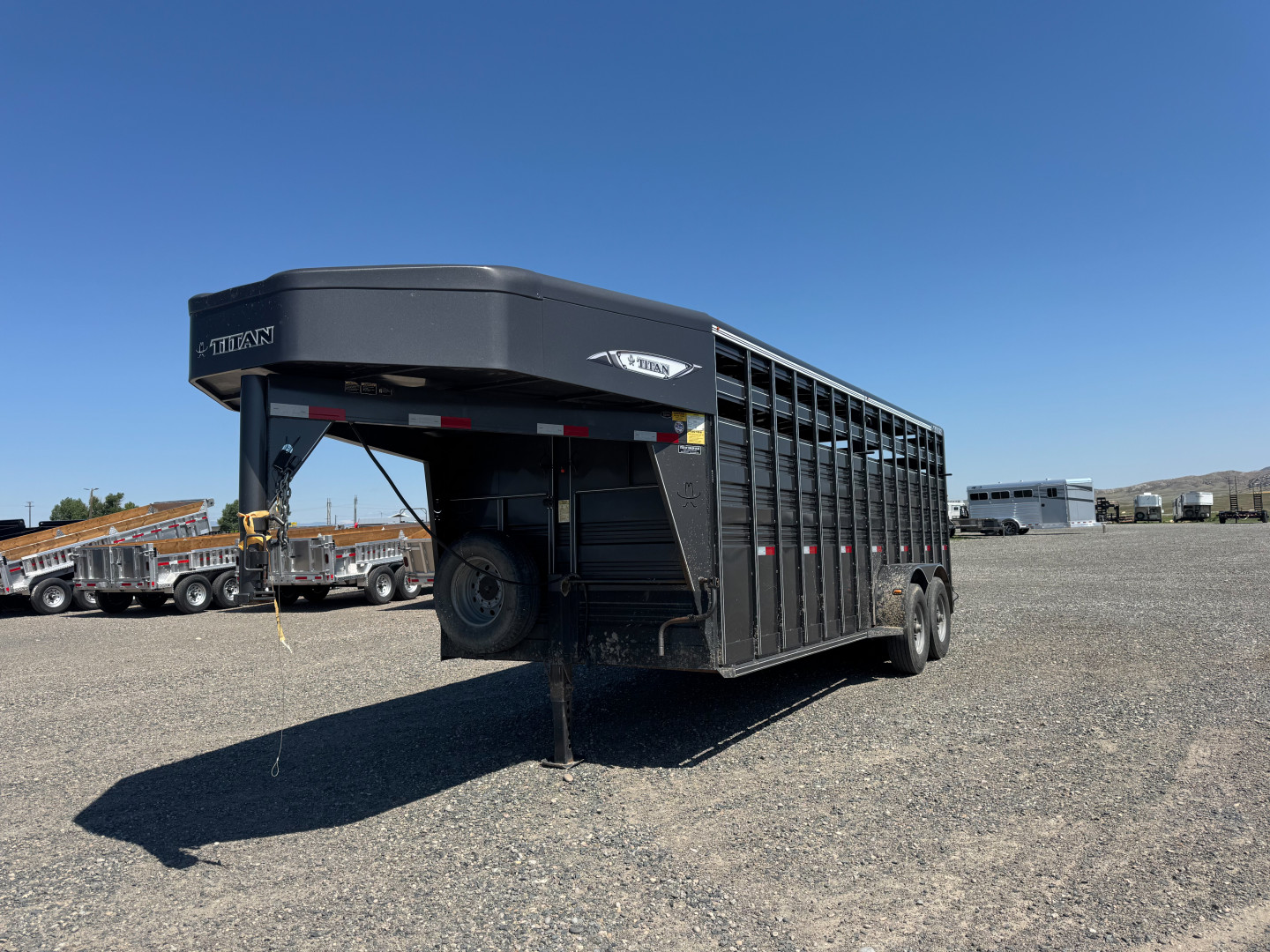 Used 2019 Titan Trailer 2O' GN Stock Trailer