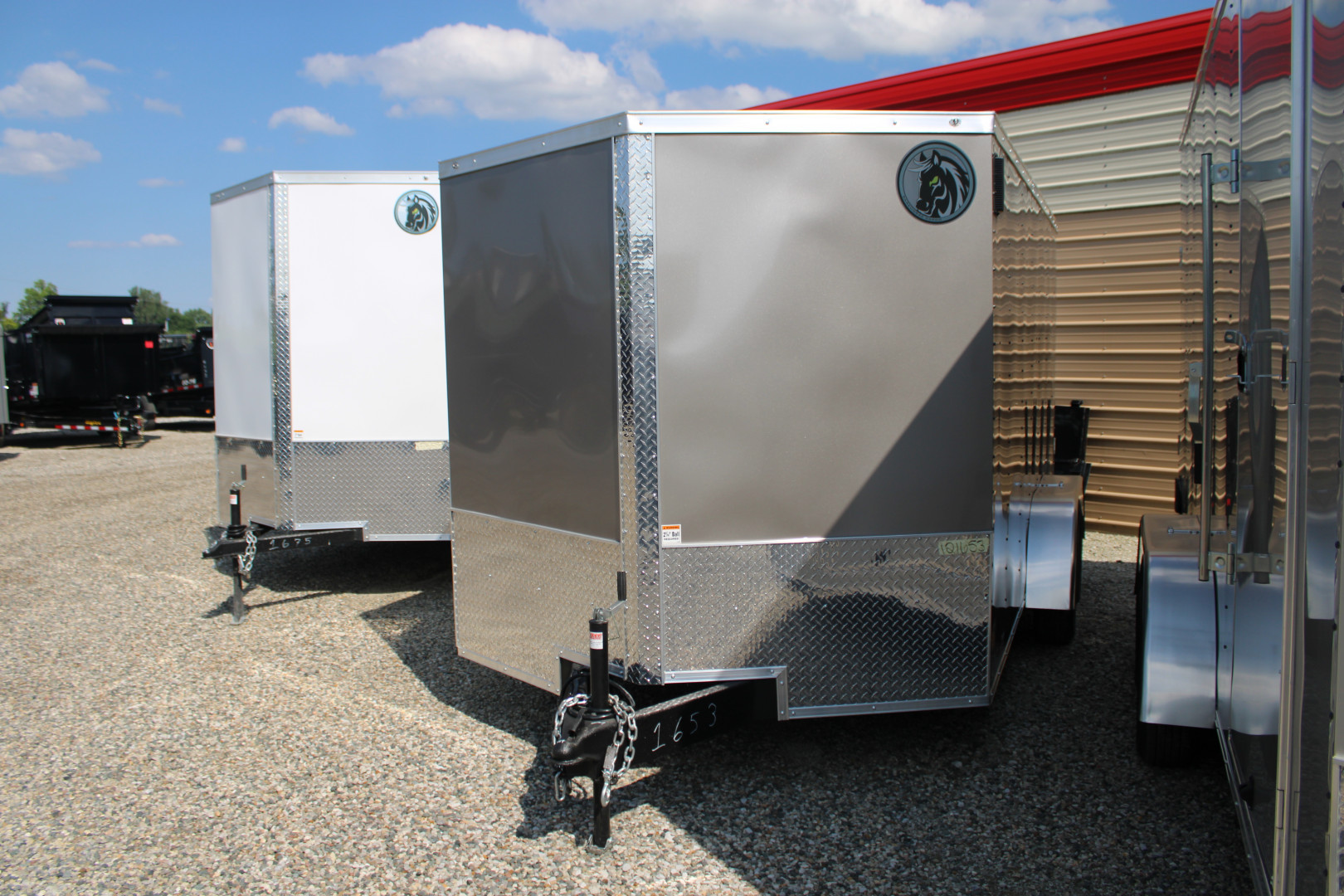 New 2025 Darkhorse Cargo 7X14 ENCLOSED TRAILER WITH REAR RAMP 48932 ...