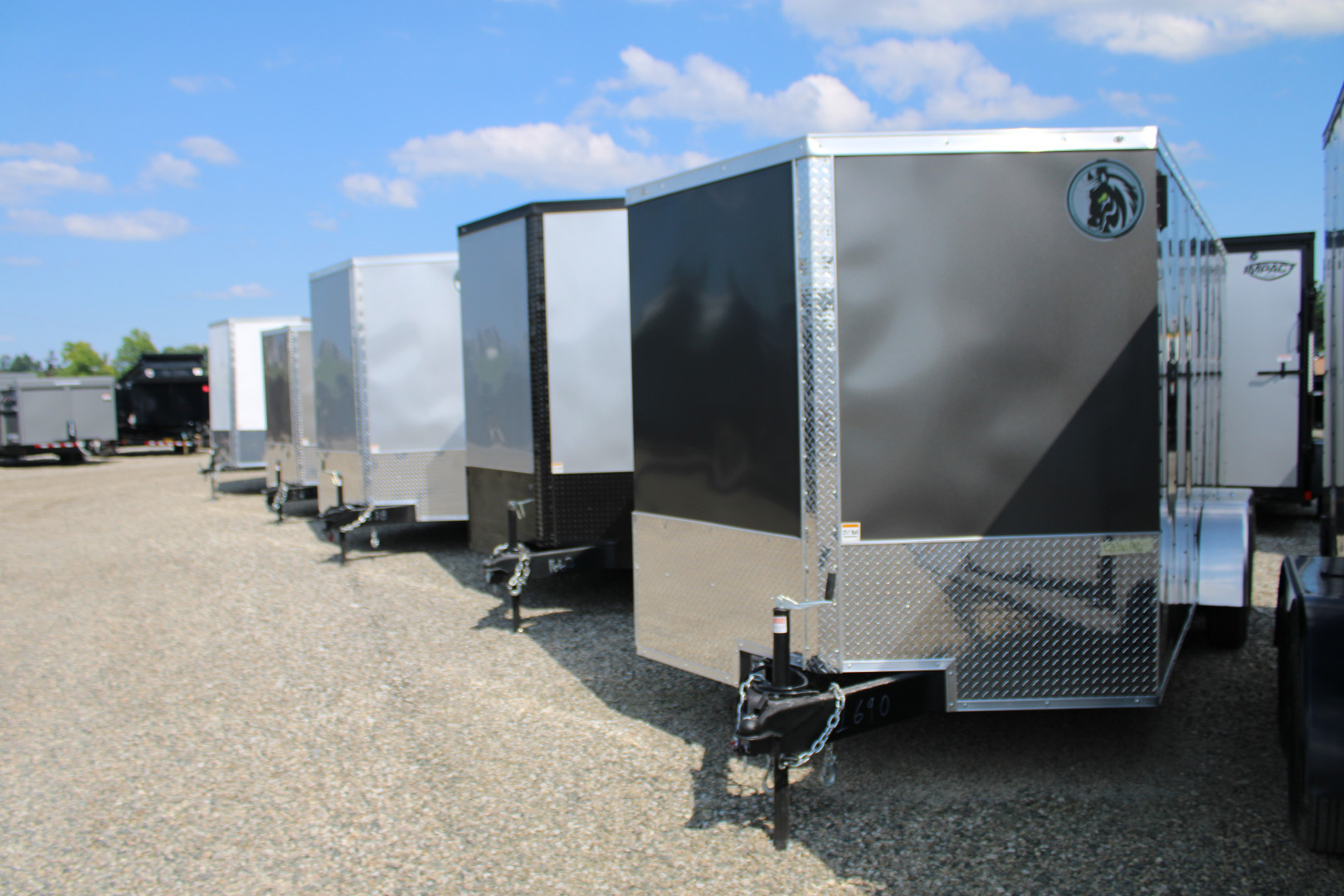 New 2025 Darkhorse Cargo 7X16 ENCLOSED TRAILER WITH REAR RAMP 48766 ...