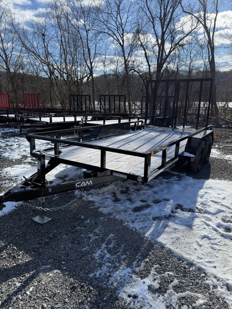 New 2025 CAM 7x14 - SPLIT 5' GATE - 7K JACK Utility Trailer for sale in ...