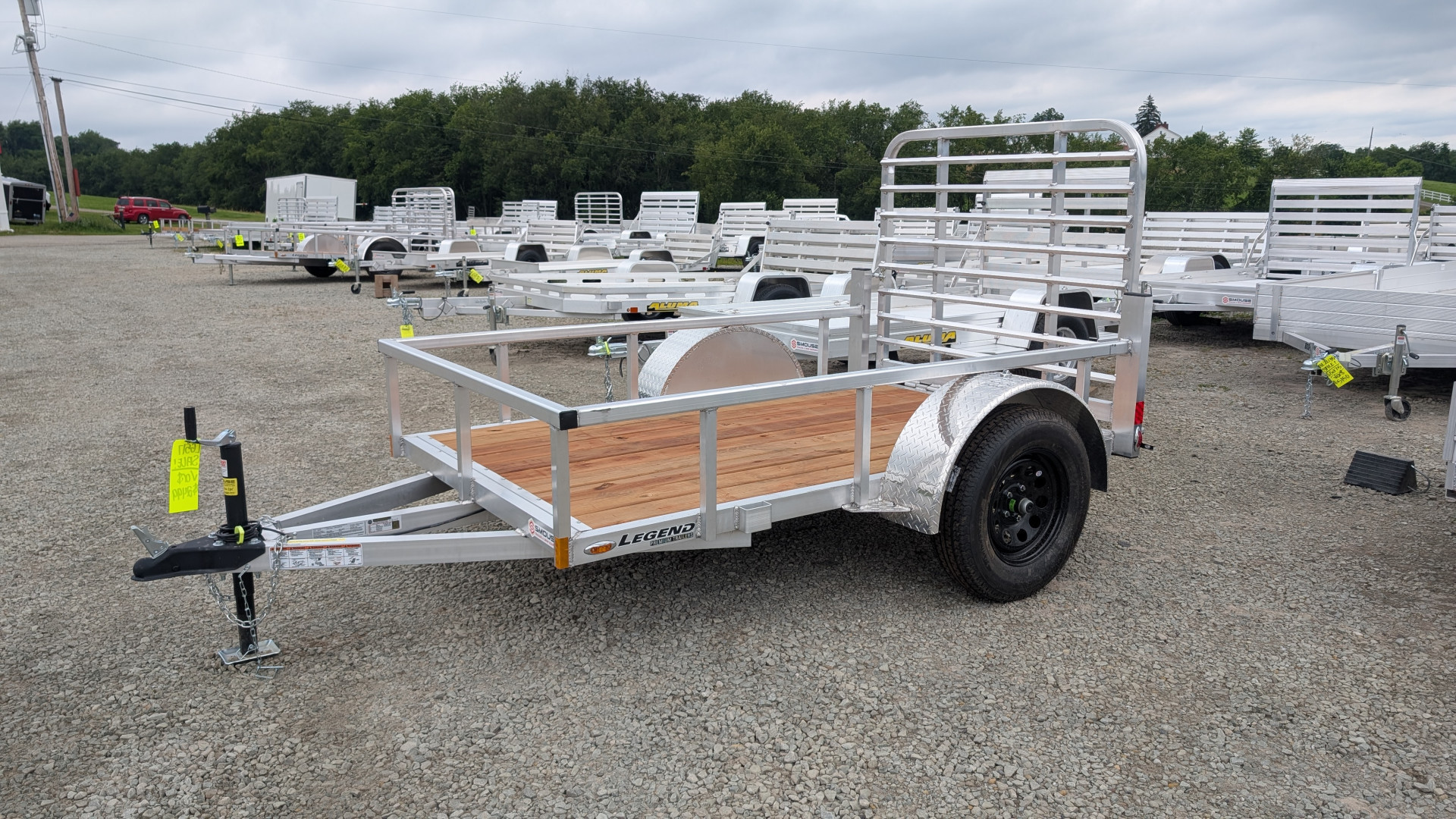 New 2026 Legend 5x8 Open Deluxe Aluminum Trailer w/ Steel Wheels for ...