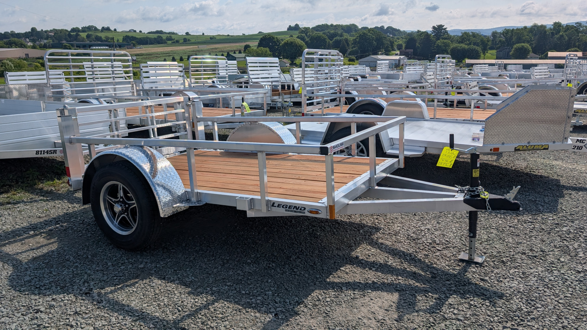 New 2026 Legend 5x8 Open Deluxe Aluminum Utility Trailer w/ Bi-Fold ...