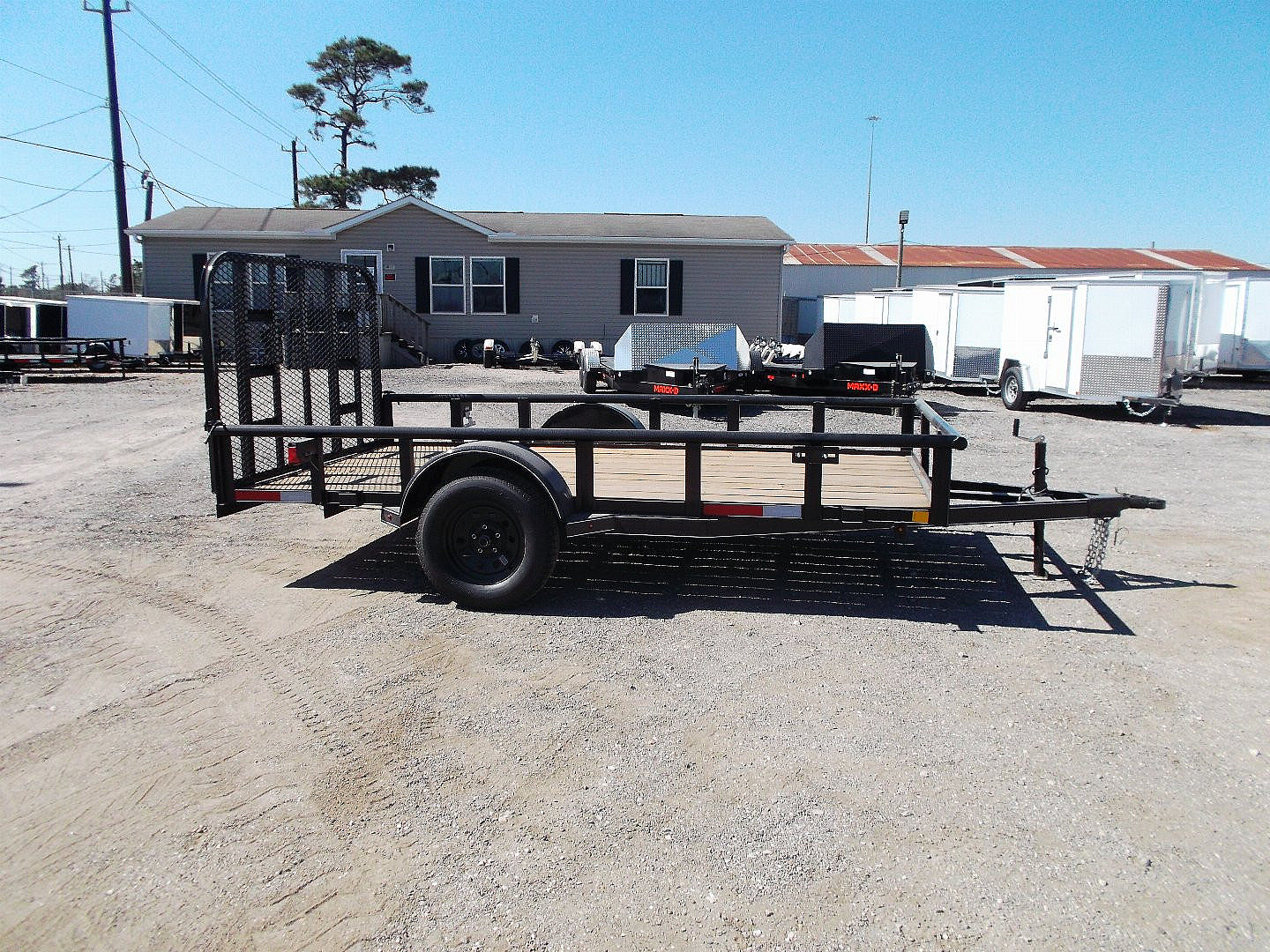 New 2025 J&C TRAILERS 77x12 Utility Trailer / C-Channel Wrap Tongue / 2 ...