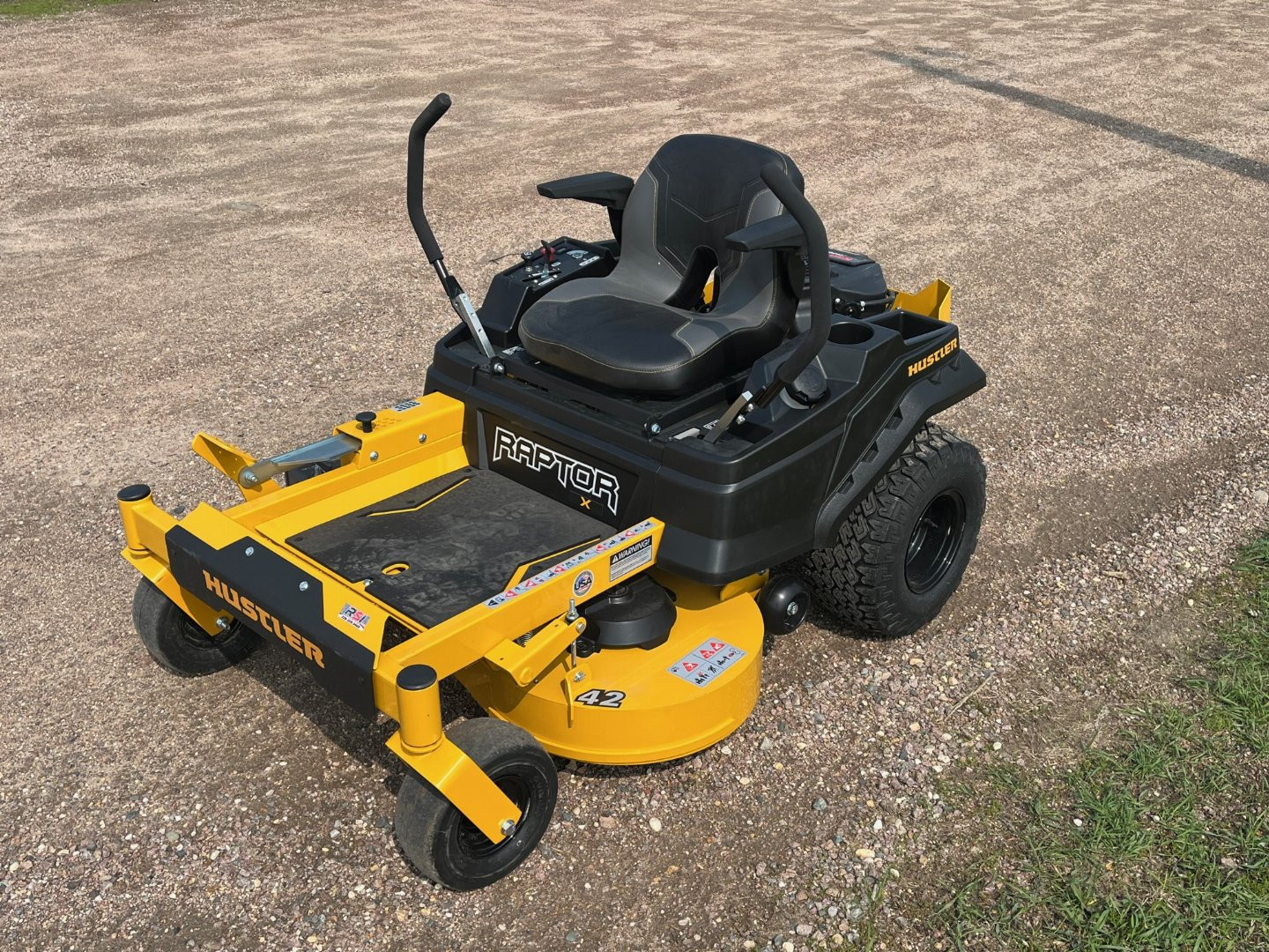 New 2025 Hustler Raptor x 42 Lawn Mower for sale in Renville, MN