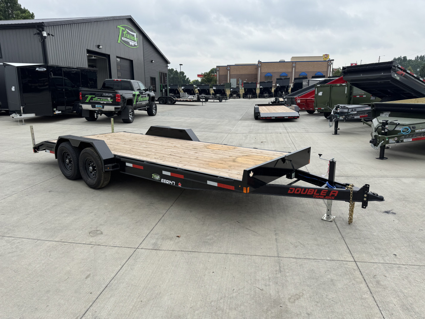 New NEW 2026 Double A 20’ flatbed Equipment Trailer 2-7000 lb axles=14K ...