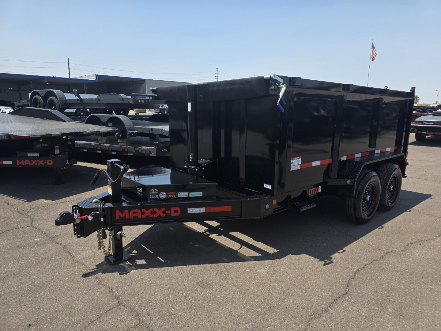 New 2026 MAXXD DTX- 7x12x4- Telescopic dump -14k GVWR- Wireless Remote ...