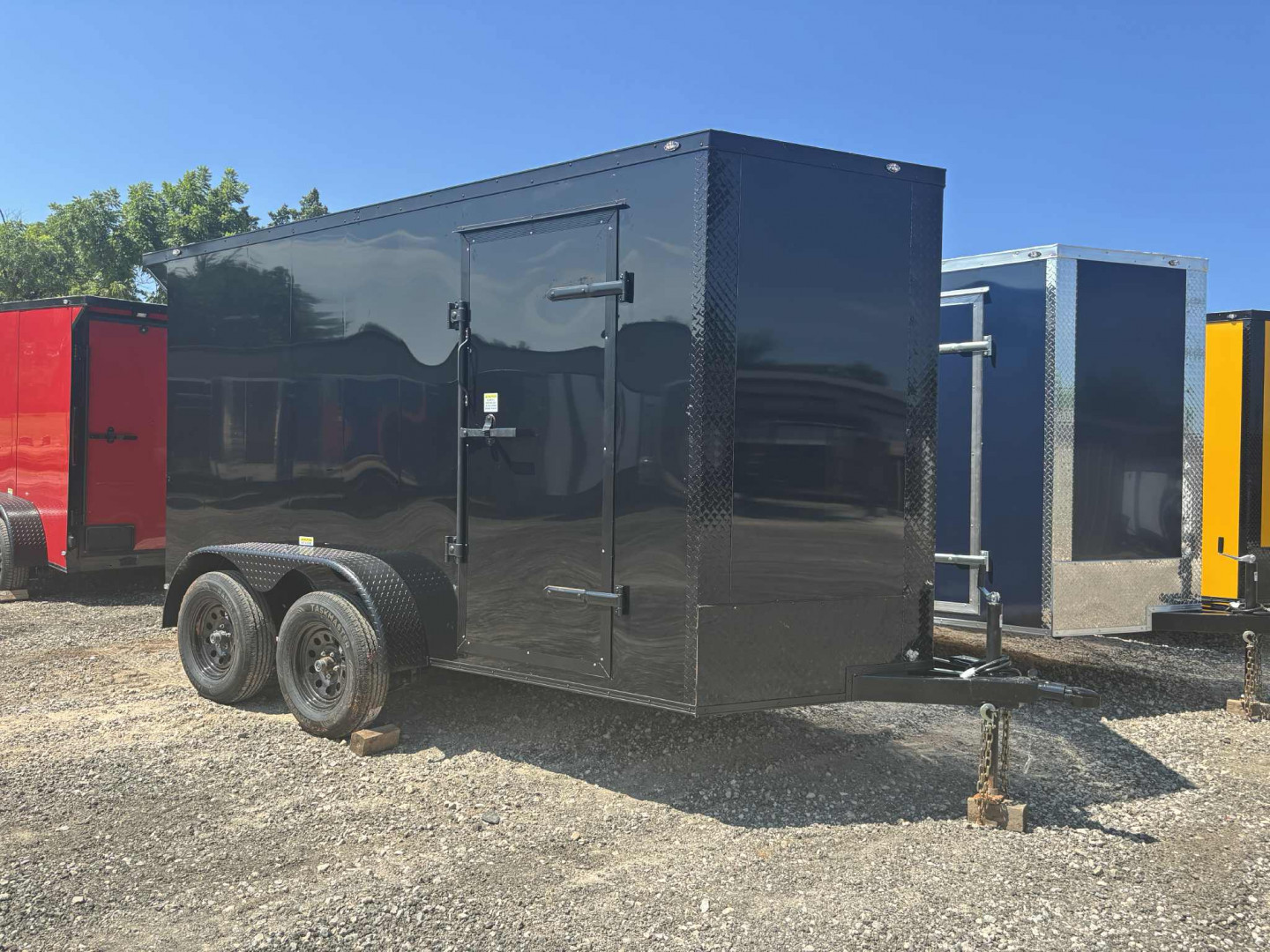 New 2025 FGT 6x12 Tandem Axle Cargo / Enclosed Trailer - BLACKOUT ...