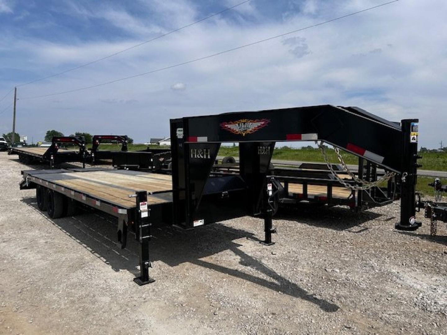 New 2025 H&H Trailers 102"X25' DECKOVER GN LOW PROFILE 22,500 GVWR ...