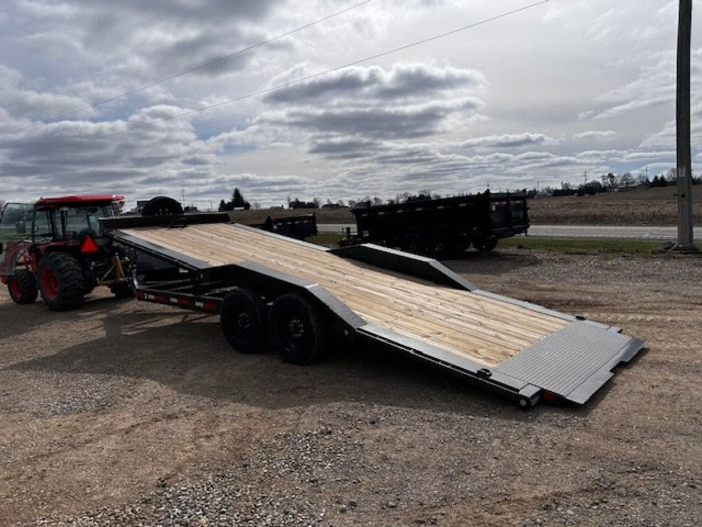New 2026 Maxxd T8x 102x24 16k Power Tilt Equipment Car Trailer