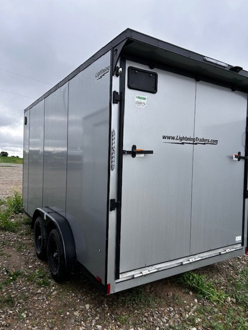 New 2025 LIGHTNING TRAILERS 7.5X14 TANDEM AXLE UTV PACKAGE 7' INTERIOR ...