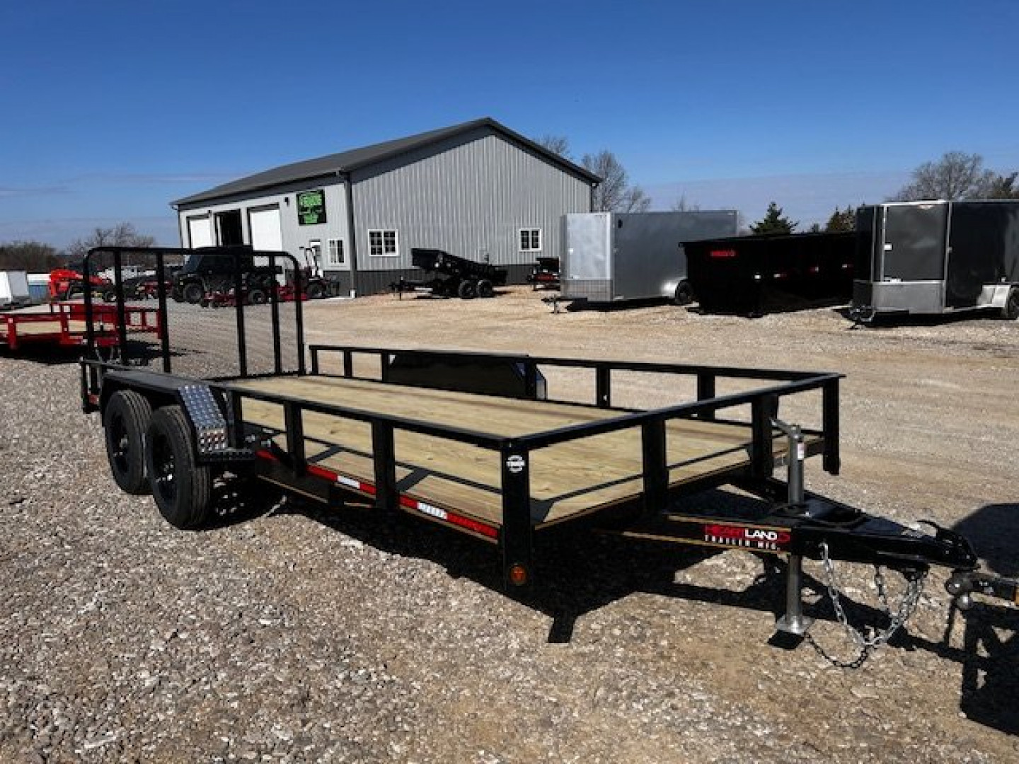 New 2025 HEARTLAND 82x18 utility trailer with 4' tall gate for sale in ...