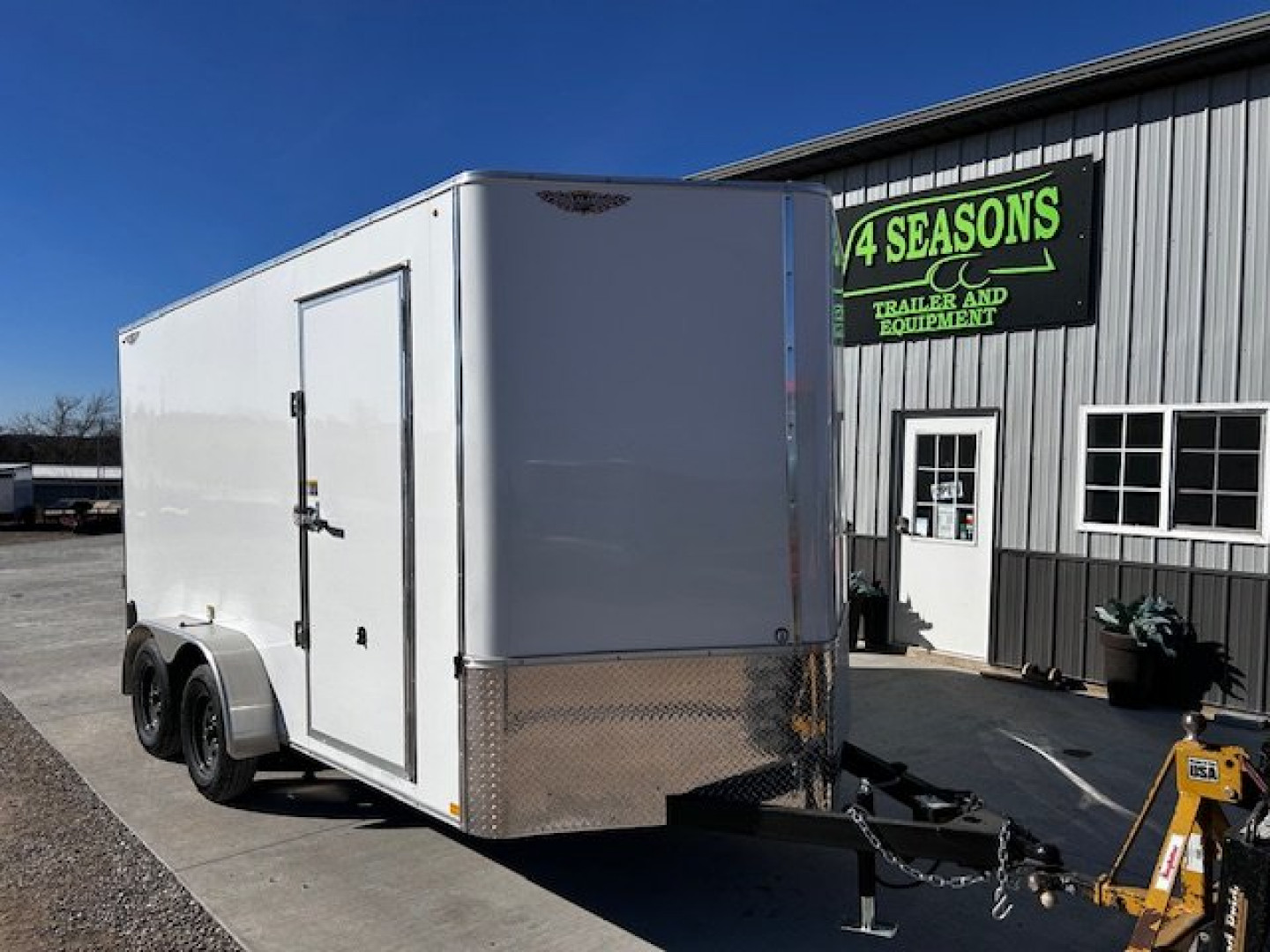 New 2025 H&H Trailers 7X14 7' INTERIOR RAMP DOOR Cargo / Enclosed ...