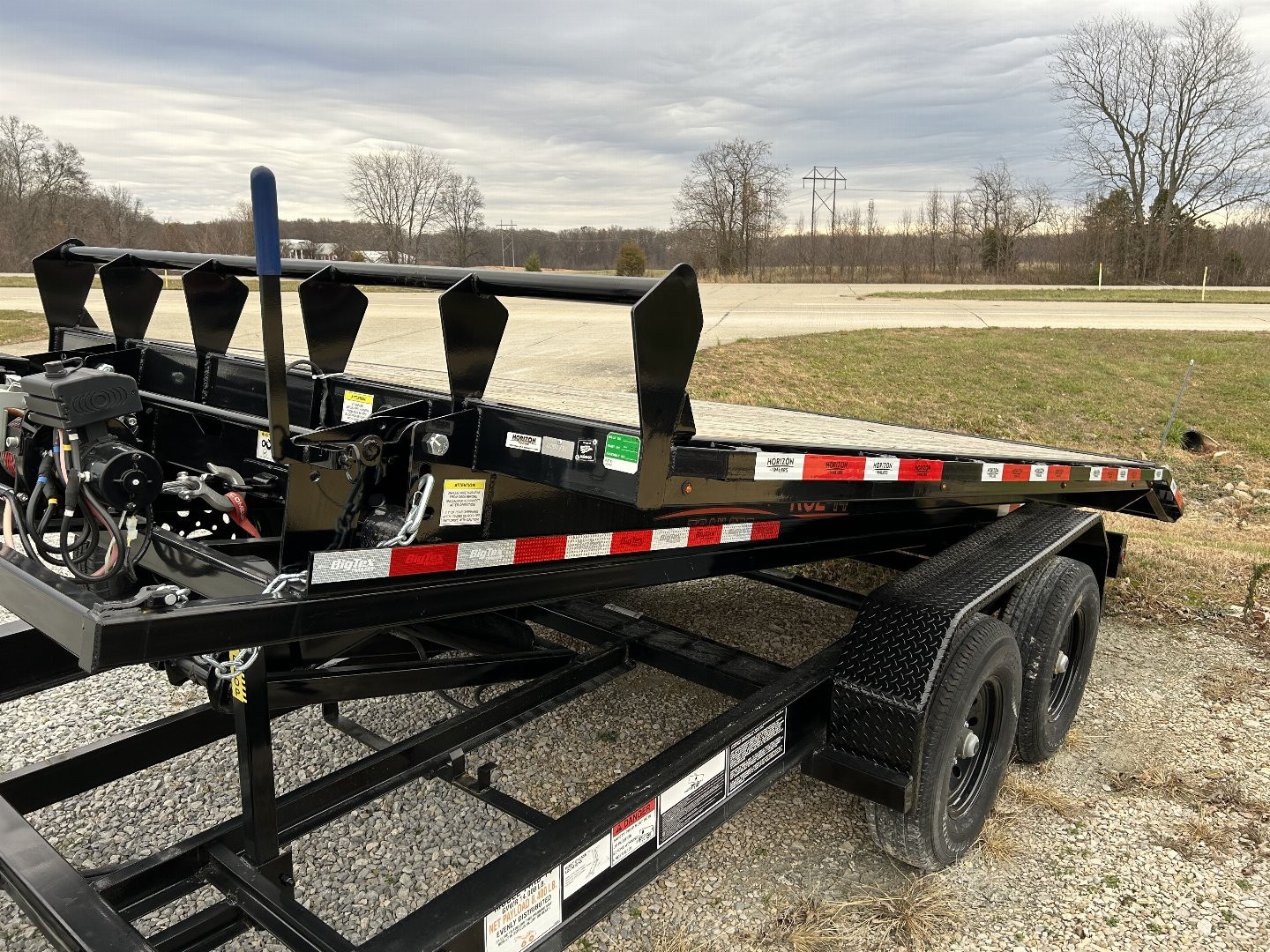 New 2023 Horizon Trailers 14' ROZ Roll off Deck Dump Trailer