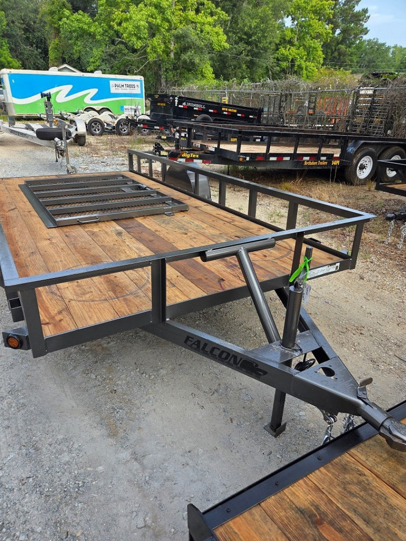 New 2025 Falcon Trailers 6.05x14 SA Utility Trailer