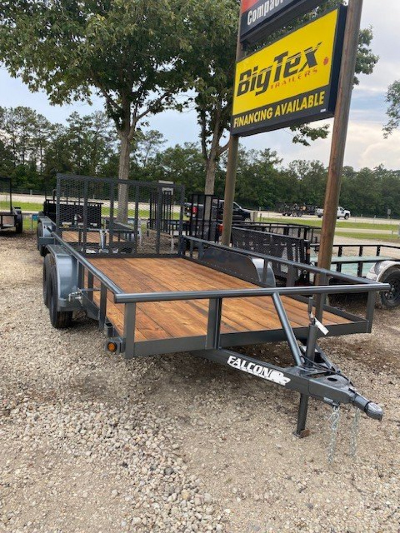 New 2025 Falcon Trailers 6.10 x 14 Ind Dty TA Utility Trailer