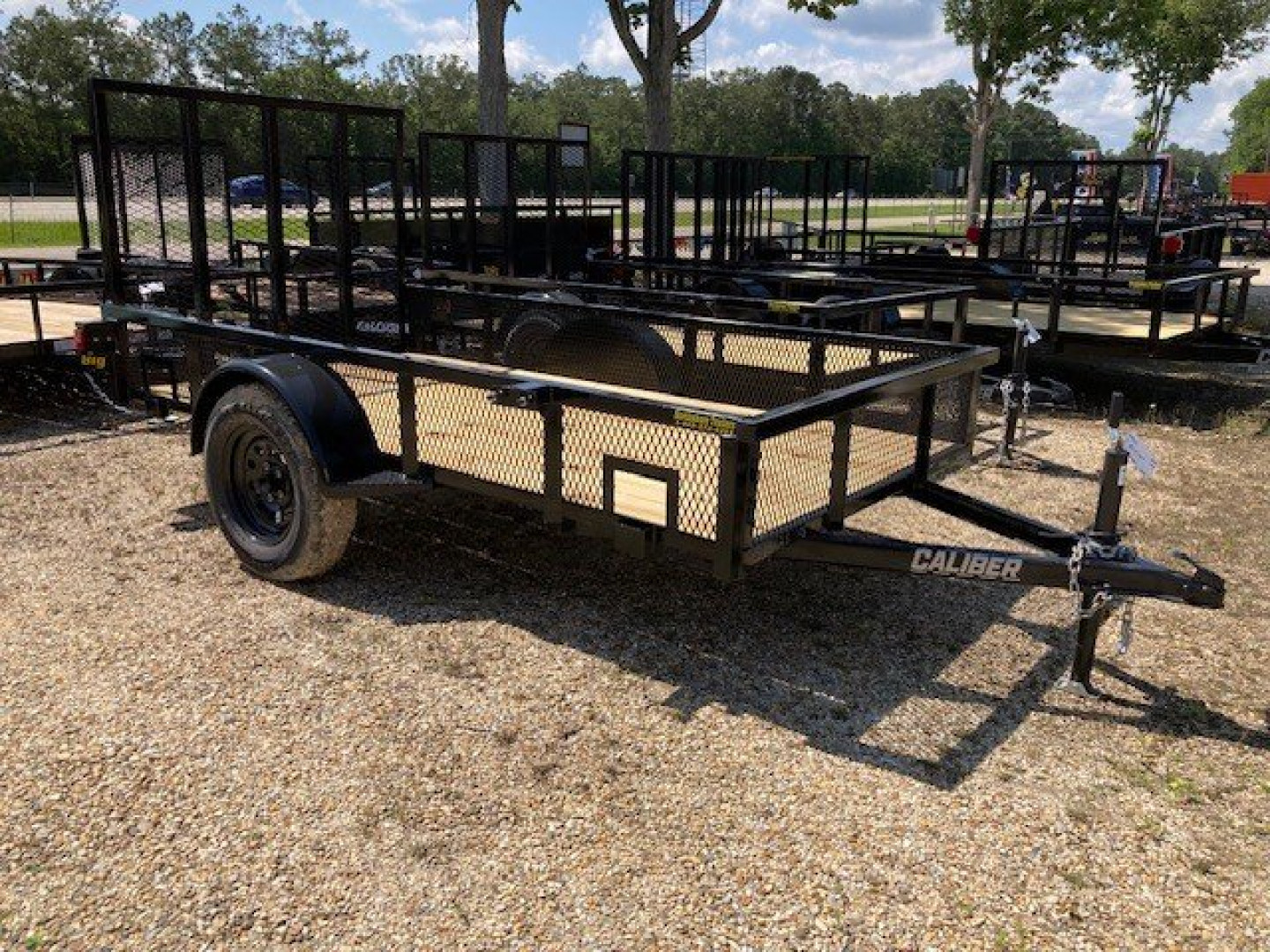 New 2025 Caliber Trailer Mfg 5x10 SA AG510 w/1' mesh sides Utility ...