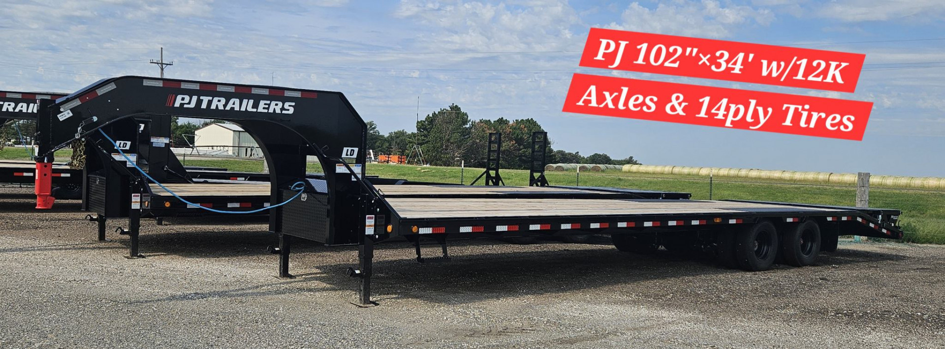 New 2026 PJ TRAILERS 102" x 34' Low-Pro Flatdeck with Duals (LD ...