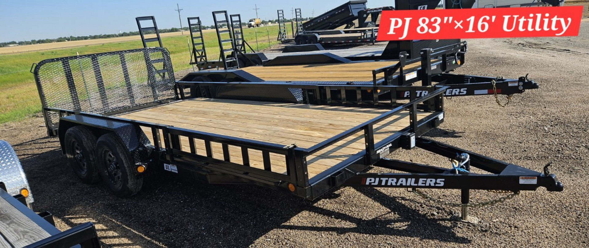 New 2026 PJ TRAILERS 16' x 83 in. Tandem Axle Channel Utility Trailer