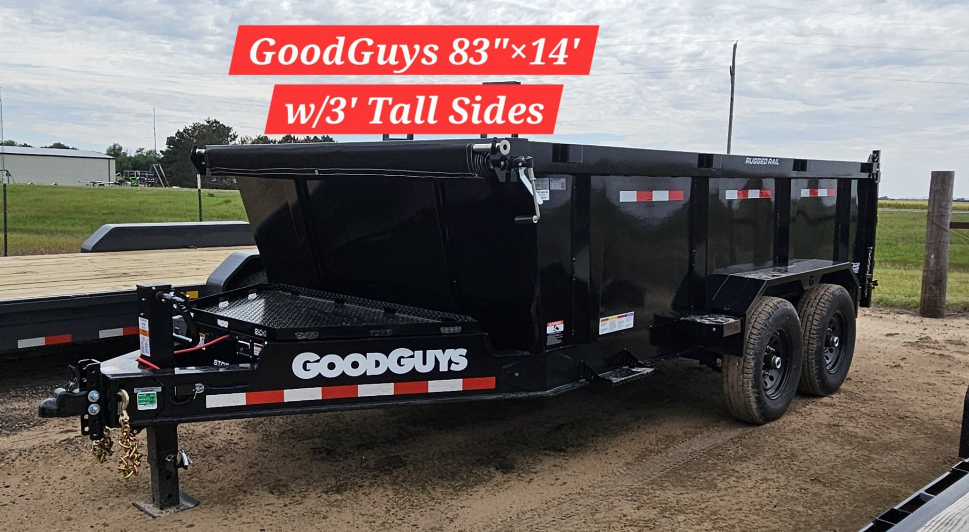 New 2026 GOOD GUYS TRAILERS 83" x 14' Low-Profile Dump 3' Tall Sides