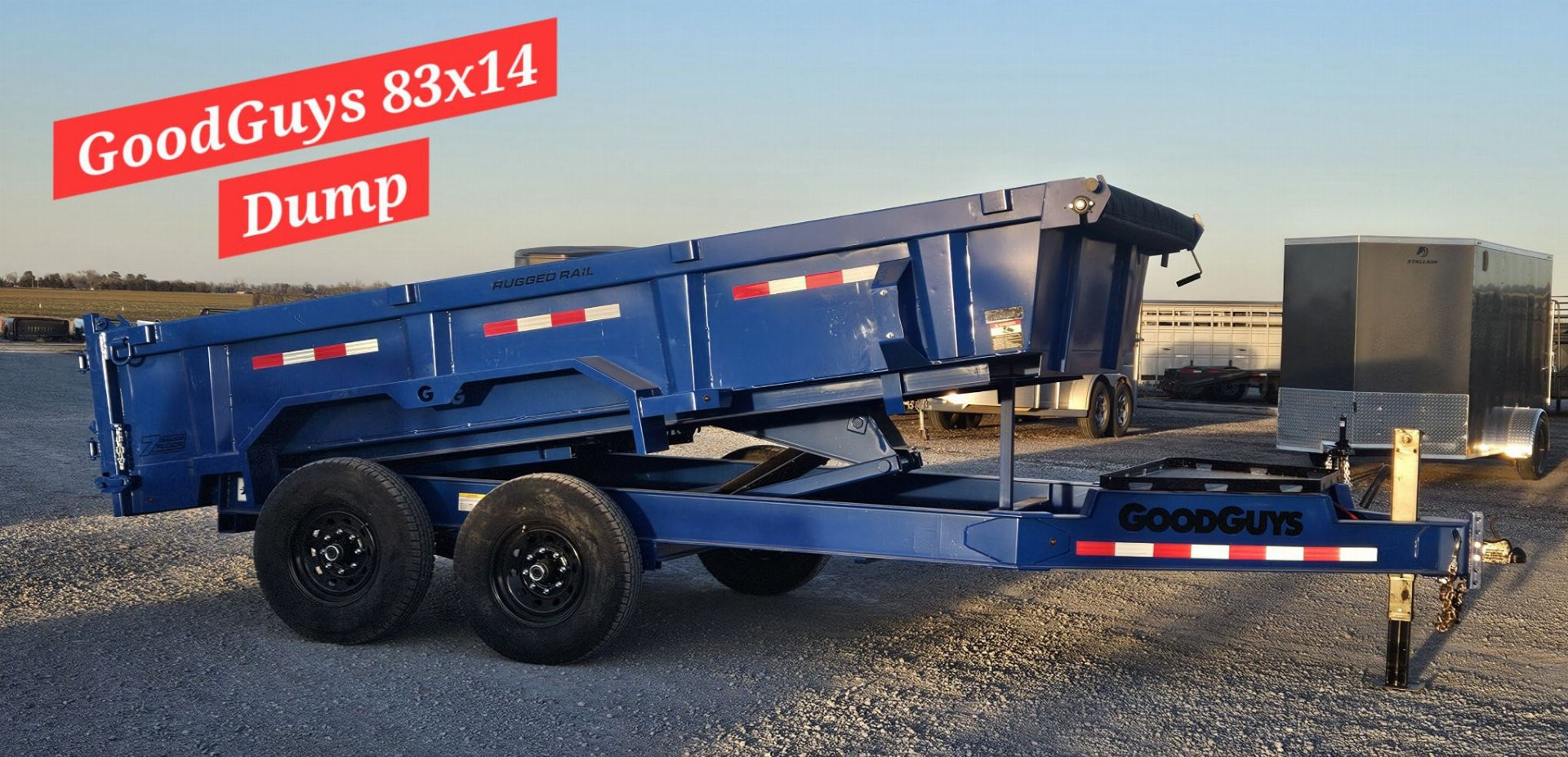 New 2025 GOOD GUYS TRAILERS 83" x 14' Low-Profile Dump Trailer