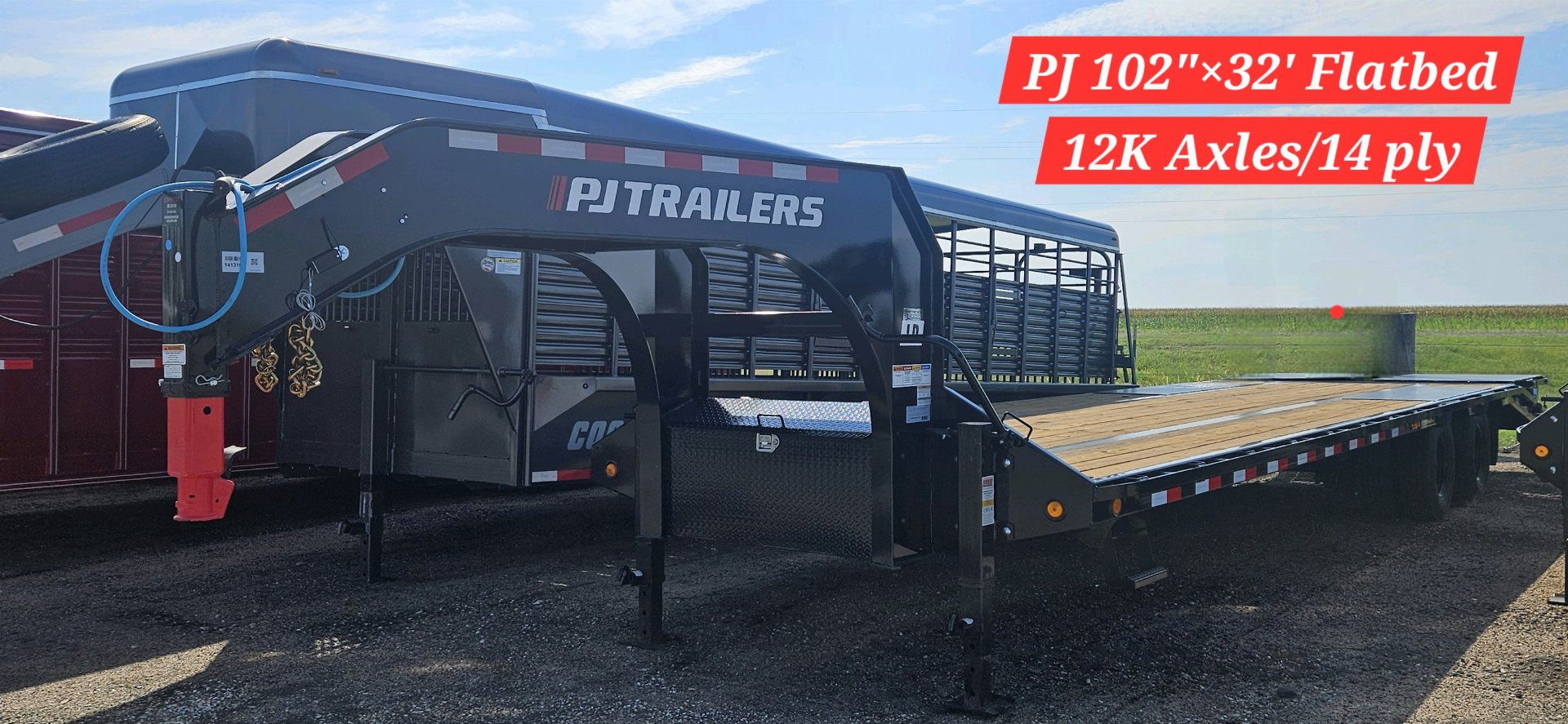 New 2025 PJ TRAILERS 102" x 32' Low-Pro Flatdeck with 12K Duals (LD ...