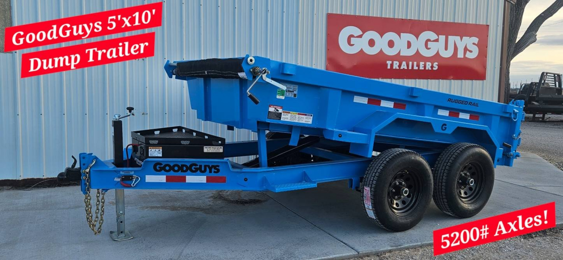 New 2025 GOOD GUYS TRAILERS 5' x 10' Low-Profile Dump Trailer w/5200 ...