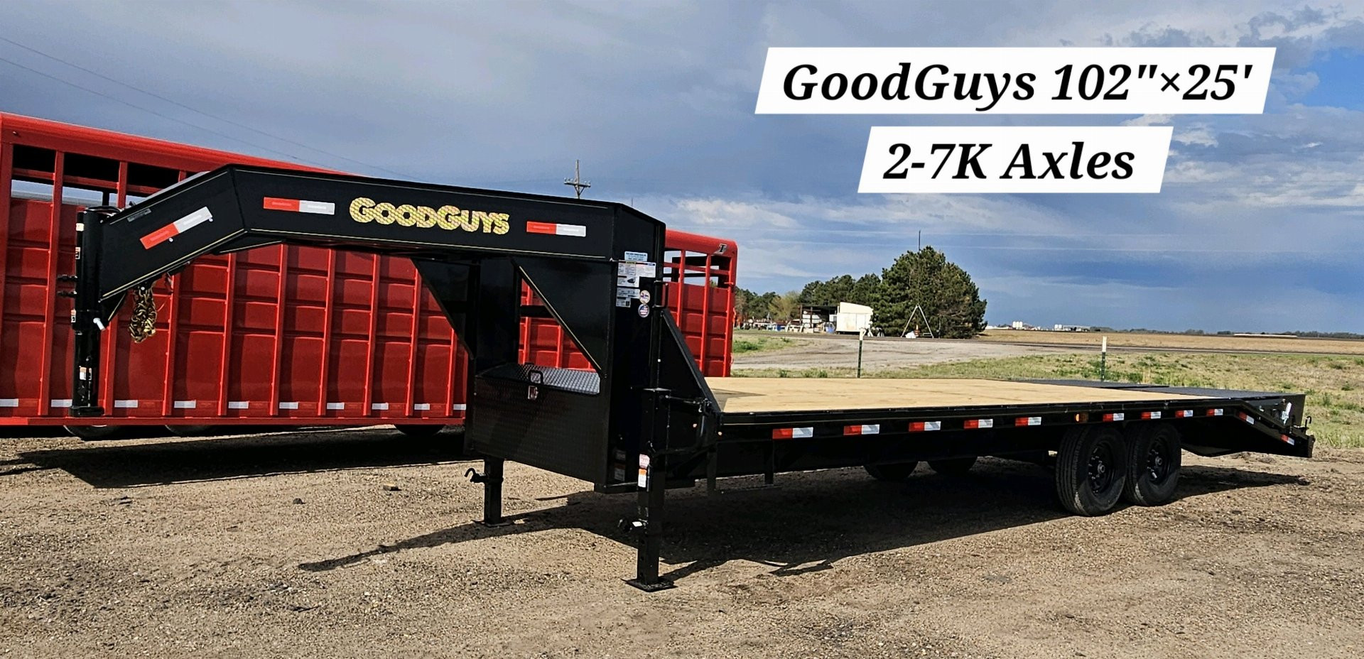 New 2025 Good Guys Trailers 102" x 25' w/7K Axles Flatbed Trailer for ...