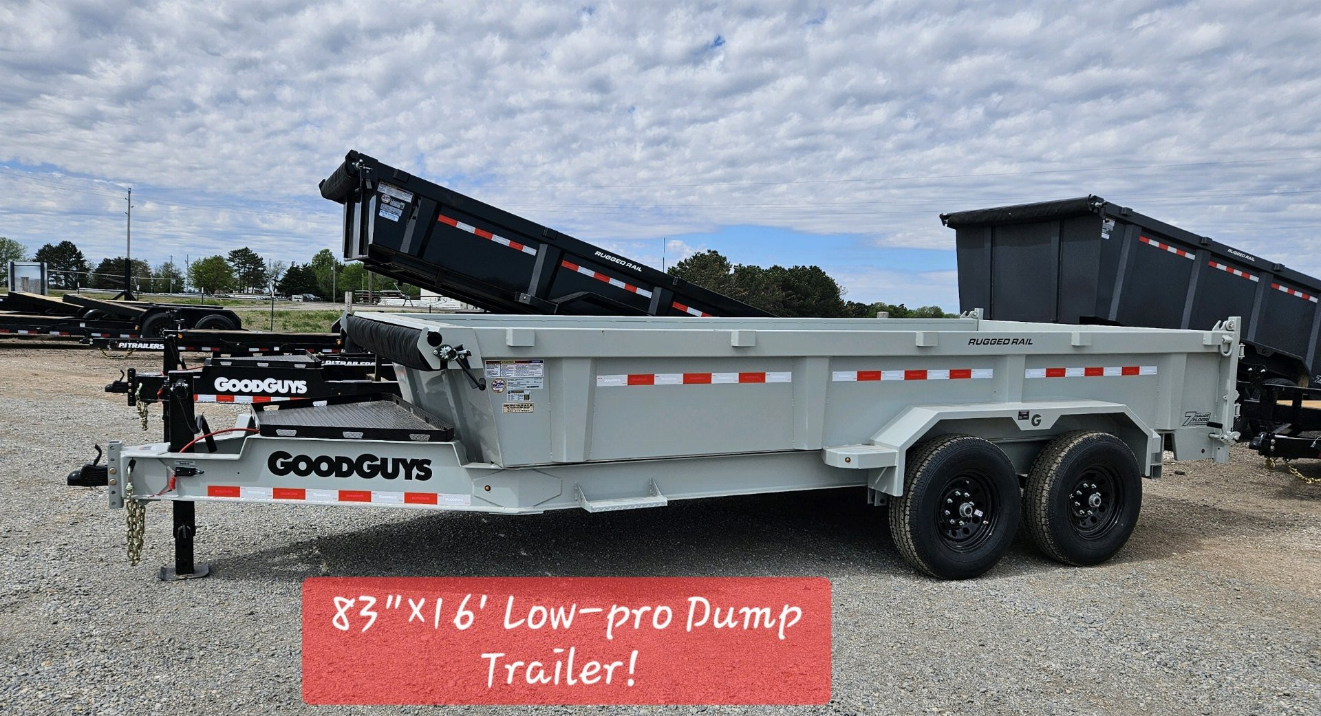New 2025 GOOD GUYS TRAILERS 83" x 16' Low-Profile Dump (DL7) Dump Trailer