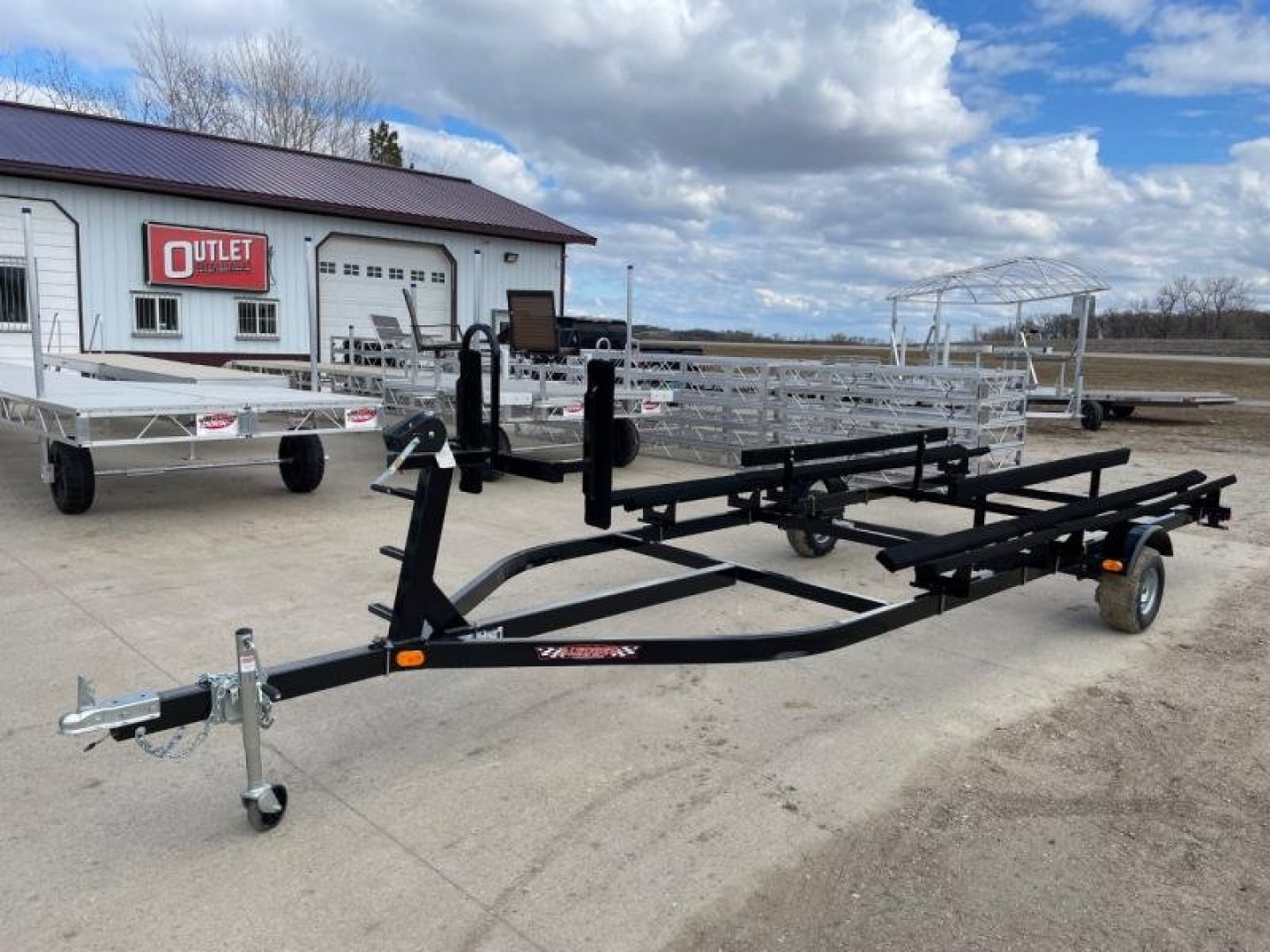 New 2026 JB LUND 19'-21' PONTOON SINGLE AXLE BUNK TRAILER