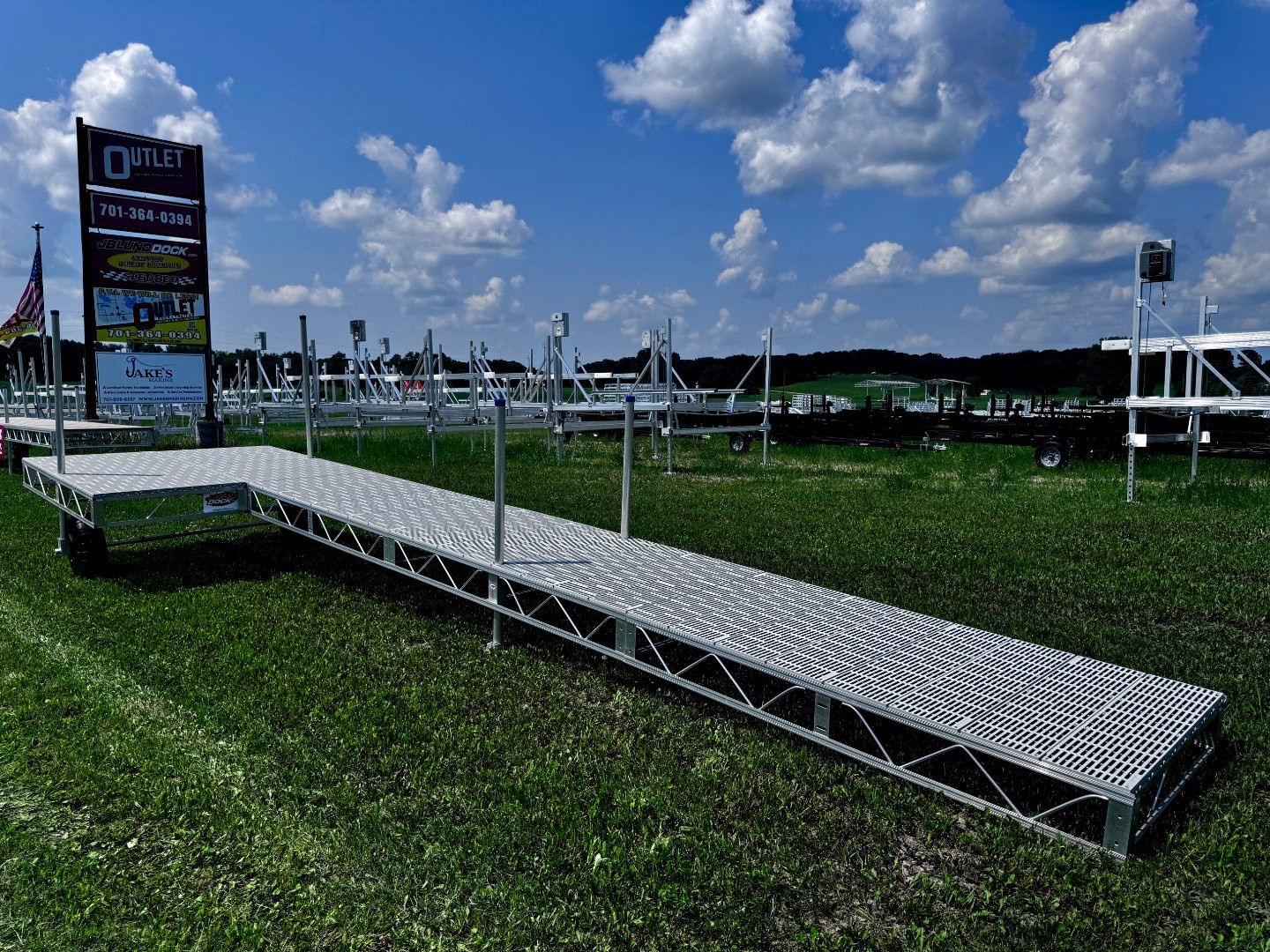 New 40' ALUMINUM ROLL-IN DOCK KIT **FACTORY DIRECT PRICING**