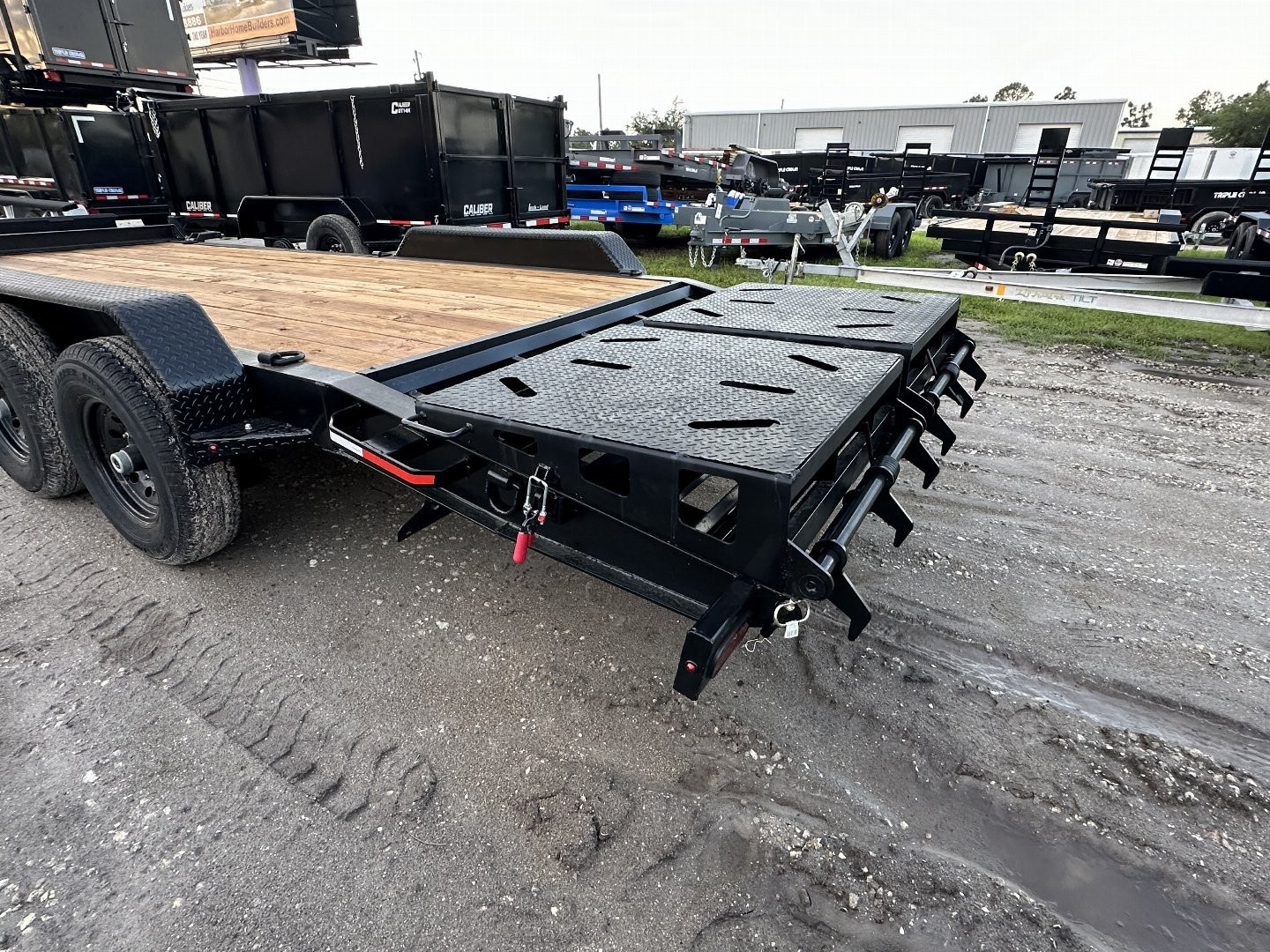 New Caliber Trailer 7x24 14K GVWR I-Beam Equipment Trailer