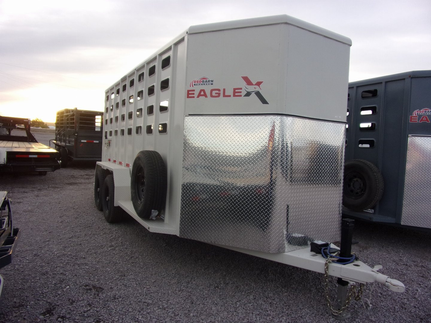 New 2025 EAGLE 16' X 6'8 BP LIVESTOCK TRAILER T/A Stock / Stock Combo ...