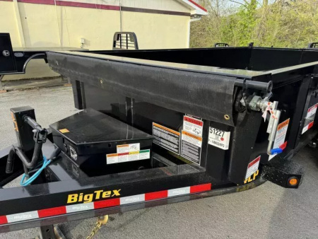 New 2025 Big Tex 14LP-14 Dump Trailer 7X14 WITH TARP RAMPS & LOADING ...