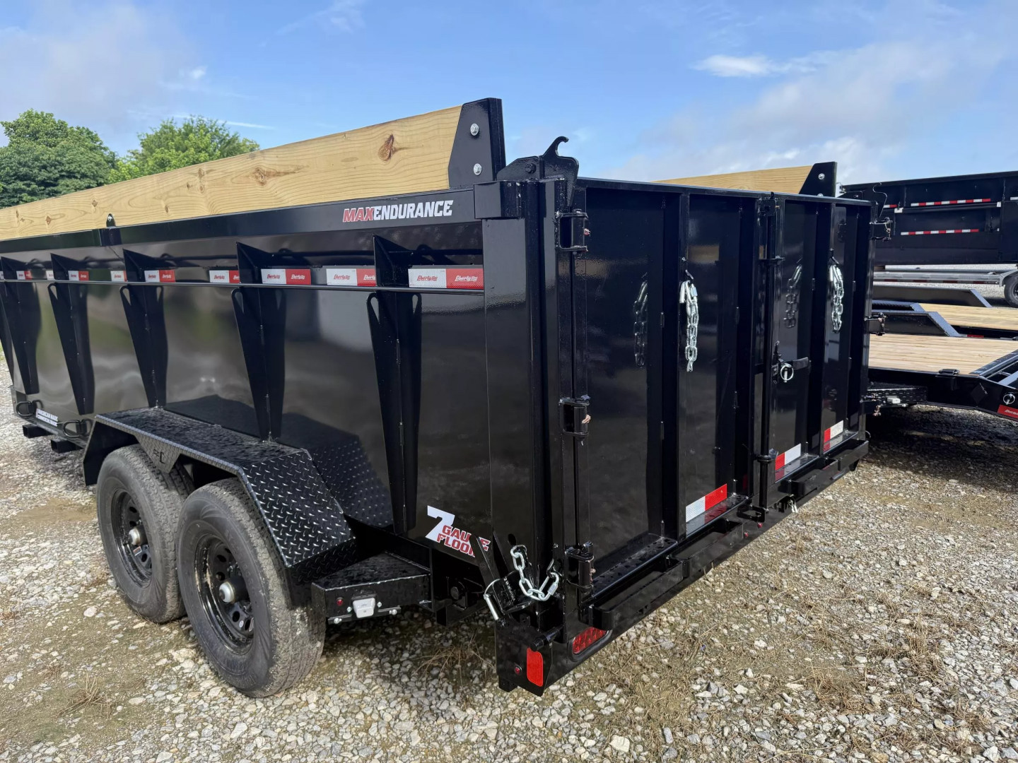 New 2025 Liberty 7X16 Dump Trailer telescopic lift 4’ SIDES 7 GAUGE ...