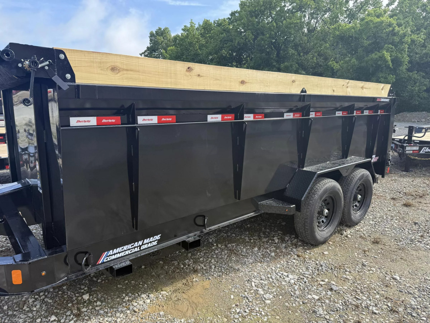New 2025 Liberty 7X16 Dump Trailer telescopic lift 4’ SIDES 7 GAUGE ...