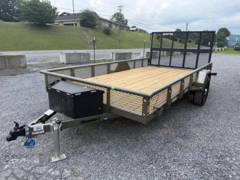 New 2025 Diamond C PSA 14' x 83" Utility Trailer ALUMINUM RIMS MESH ...